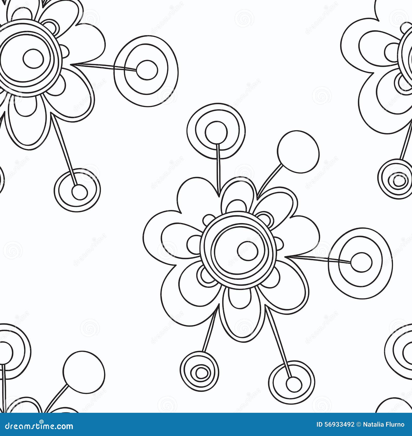 Floral pattern stock vector. Illustration of health, hippie - 56933492