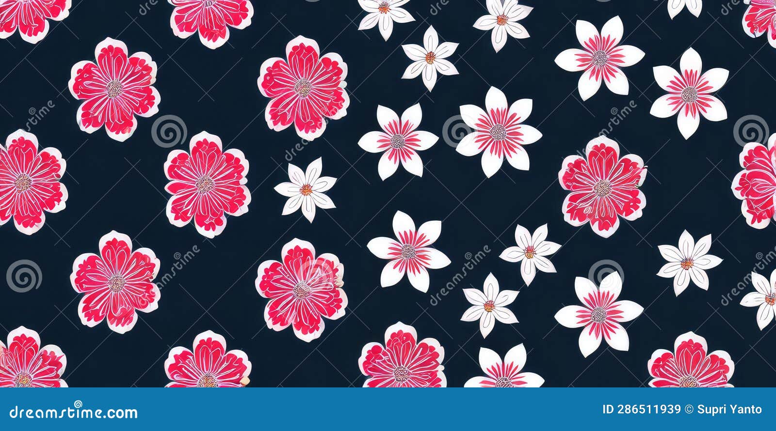 Floral Pattern for Background Assorted Beautiful Creative Blooming ...