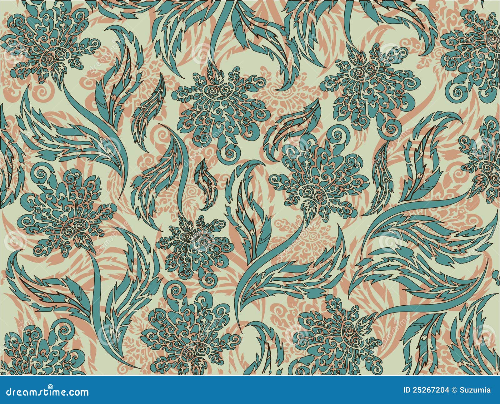 Floral Pattern, about the Background, the Flora Stock Vector ...