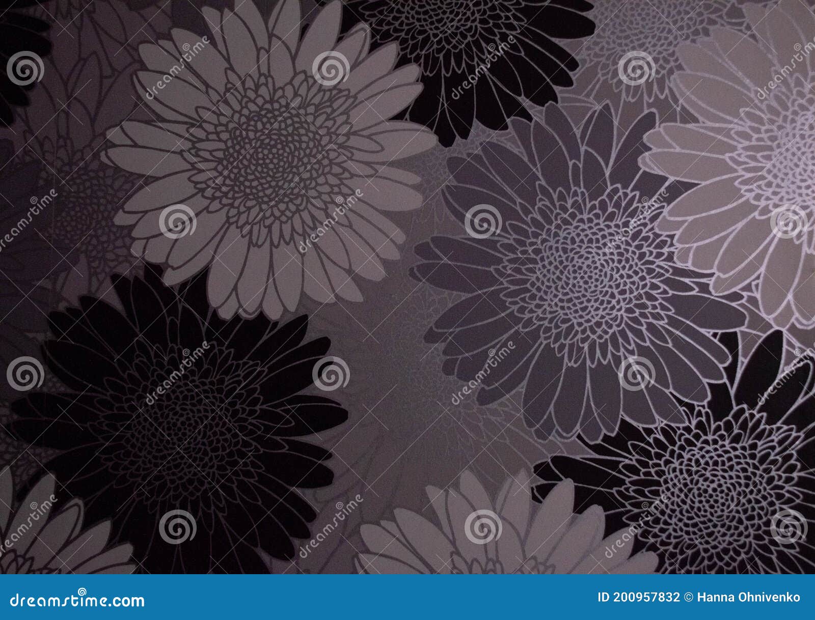 Floral Pattern for Background, Grainy Texture, Flower Drawing Stock ...