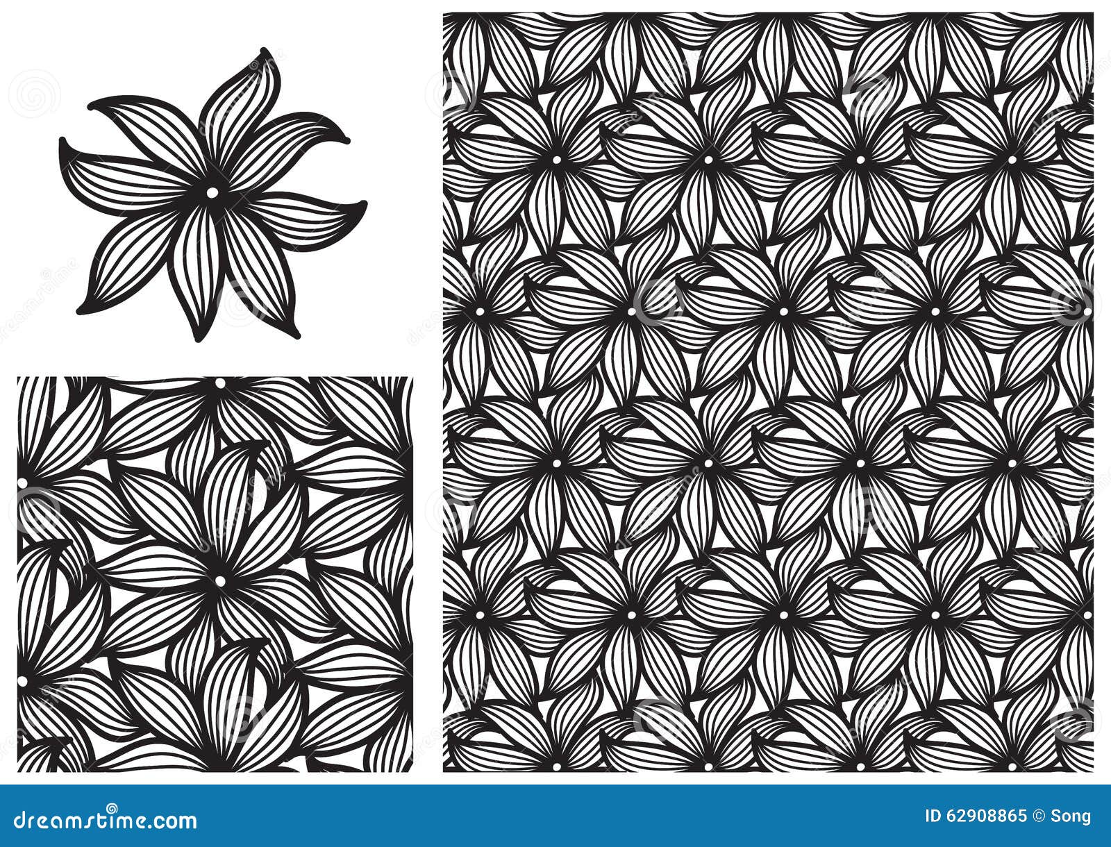 Endless Floral Pattern Background Stock Vector - Illustration of ...