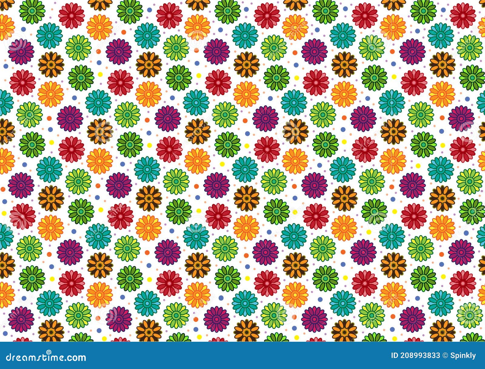 Floral Pattern Background Wallpaper for Designs Stock Illustration ...