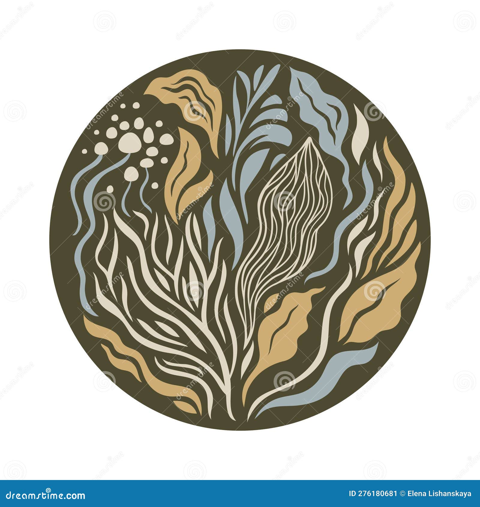 Floral Pattern Circle, Banner Design, Greeting Card or Invitation Stock ...