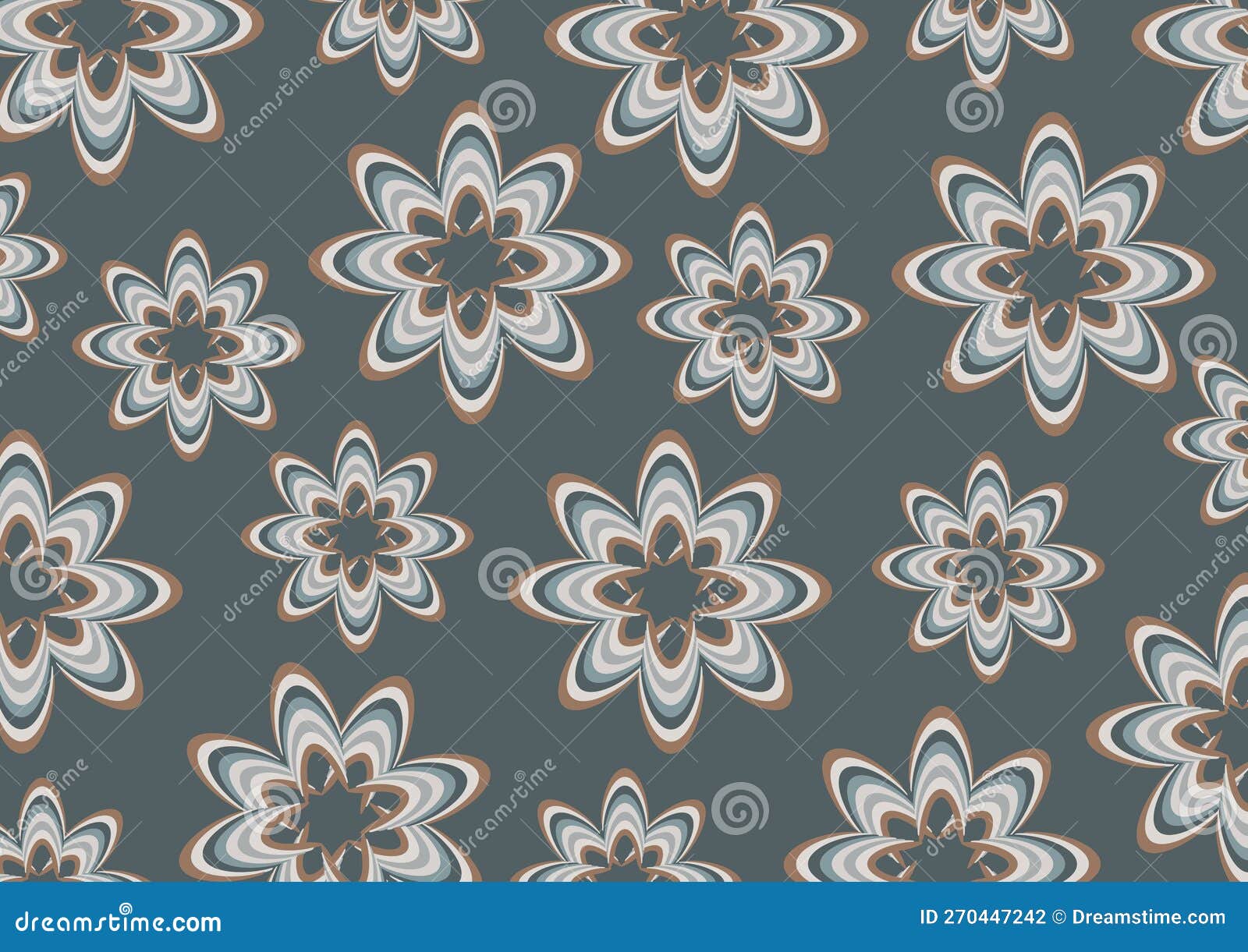 Floral Pattern Textile Design Background Old Retro Color Pantone Stock ...
