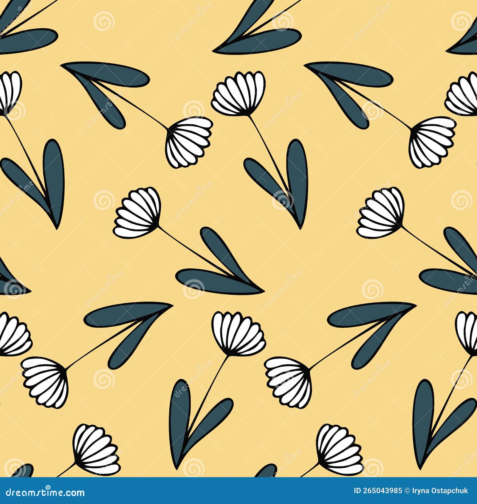 Floral Pattern stock vector. Illustration of cartoon - 265043985