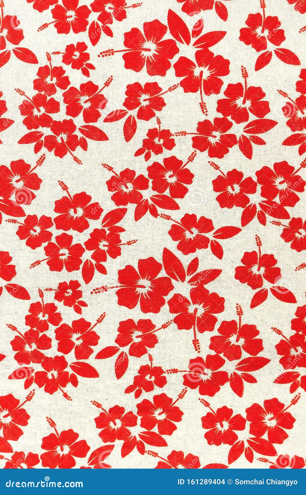 Floral Pattern on the Fabric Stock Photo - Image of decoration, little ...