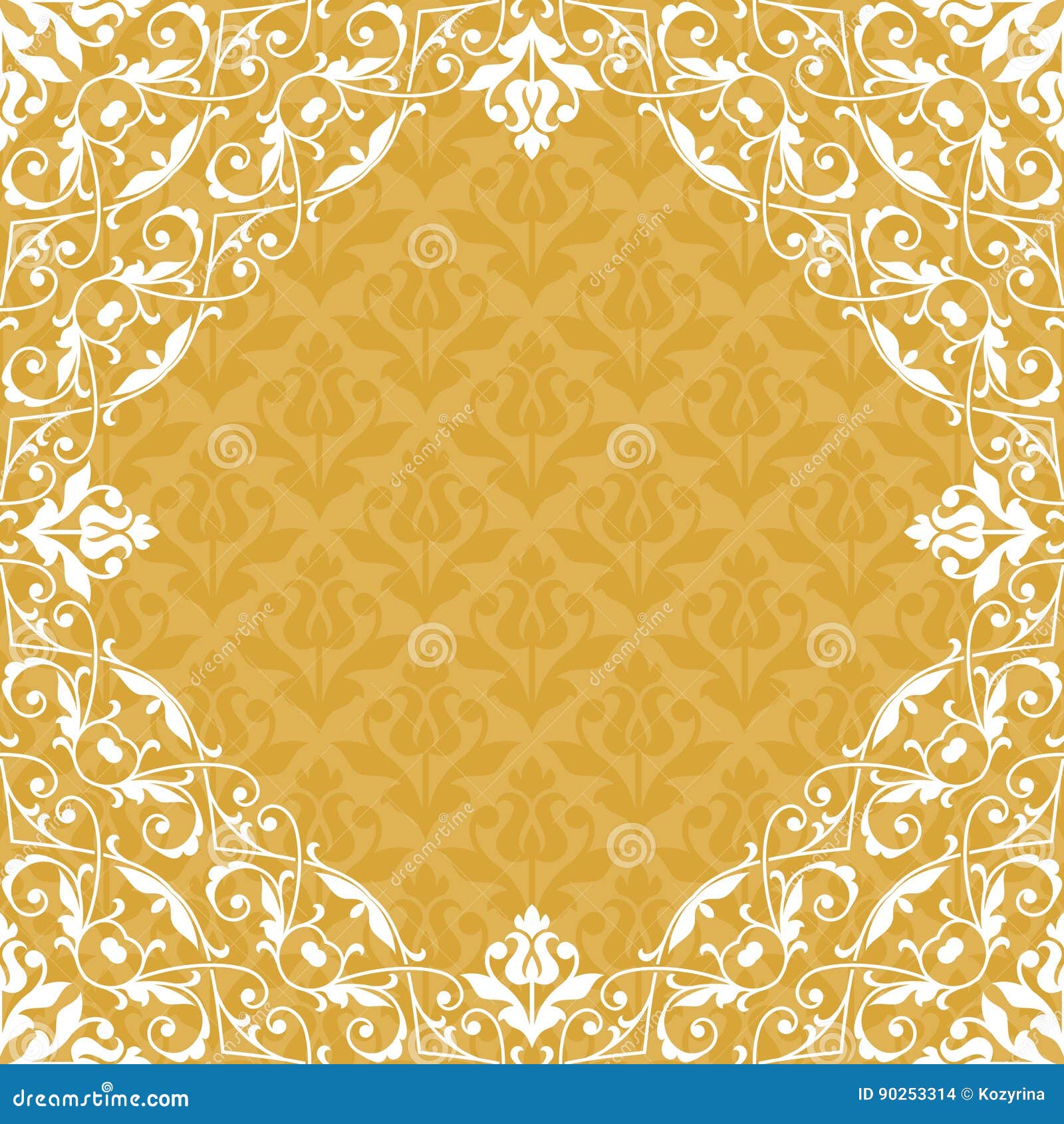 Floral Pattern for Invitation Card. Stock Vector - Illustration of ...