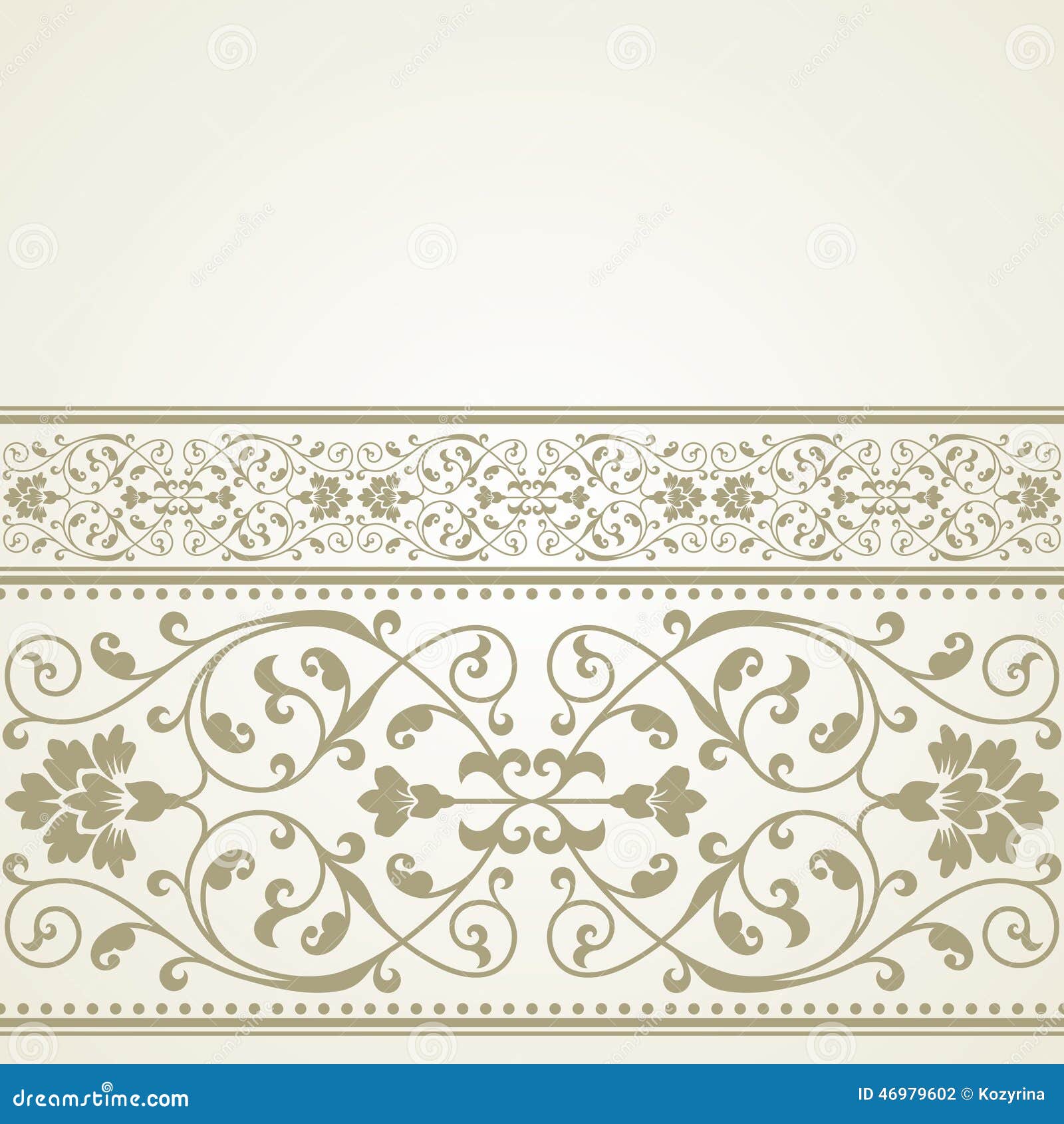 Floral Pattern for Invitation or Greeting Card. Stock Vector ...