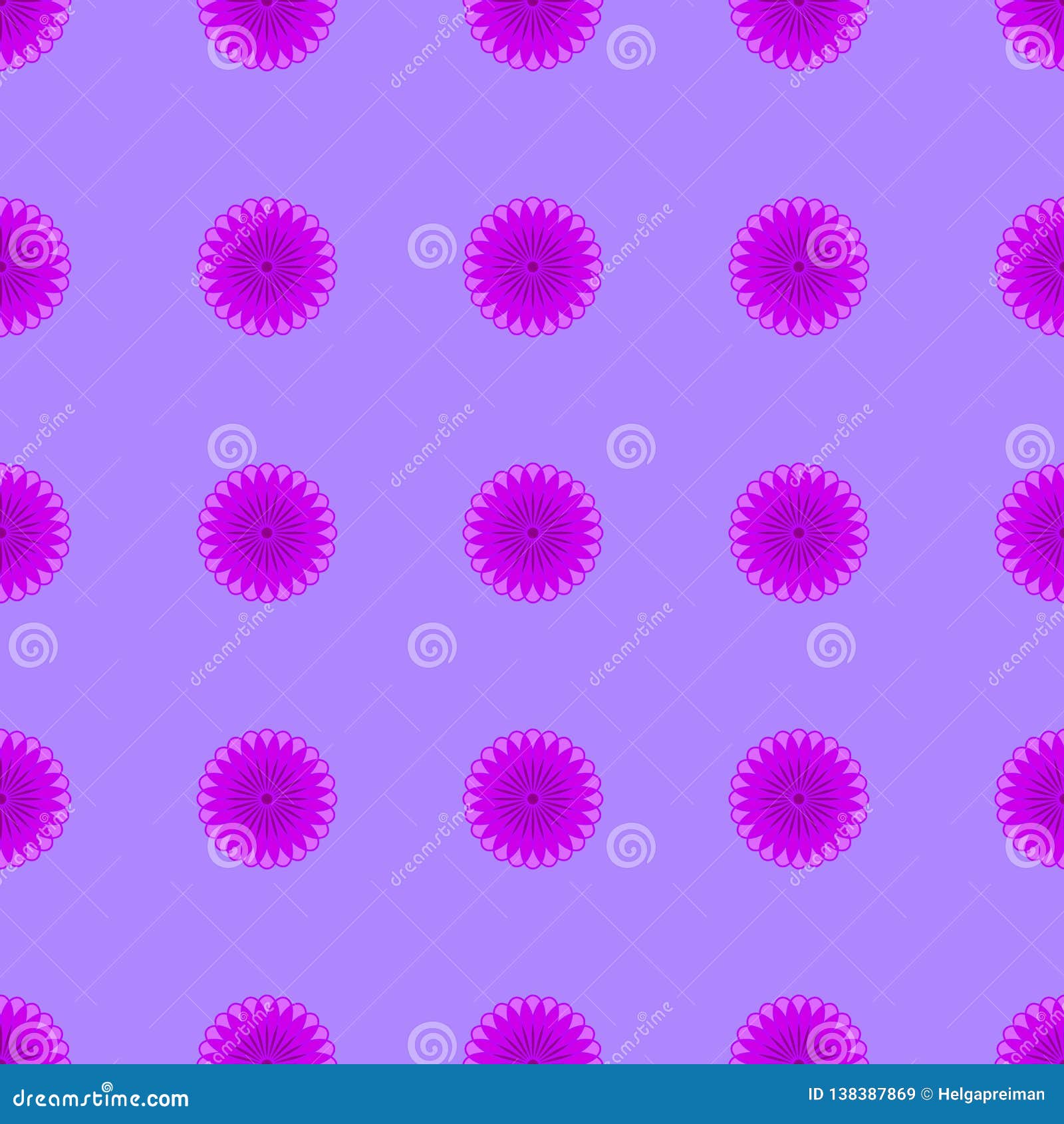 Floral Pattern on the Light Violet Background Stock Illustration ...