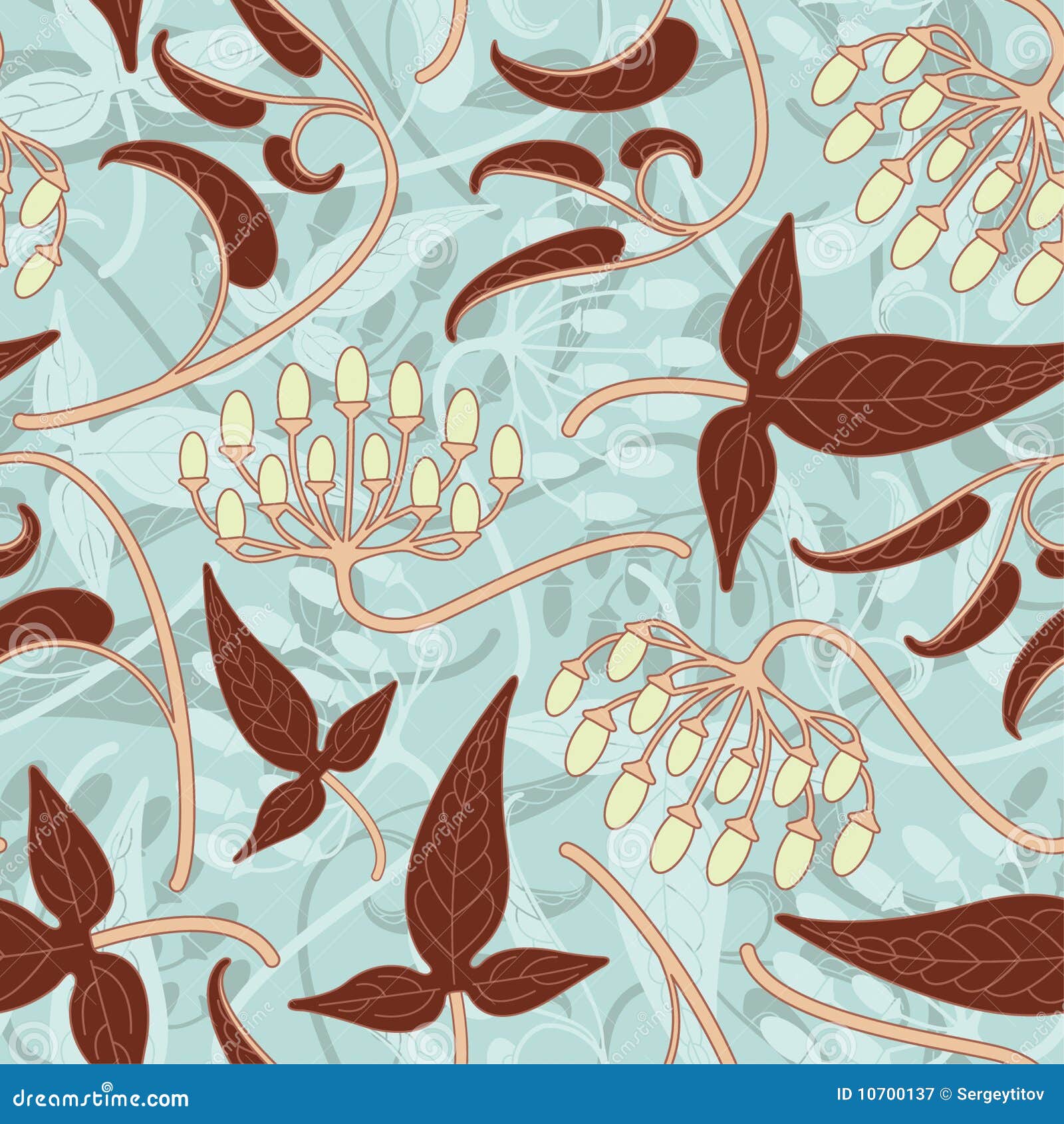 Floral pattern in modern stock vector. Illustration of lush - 10700137