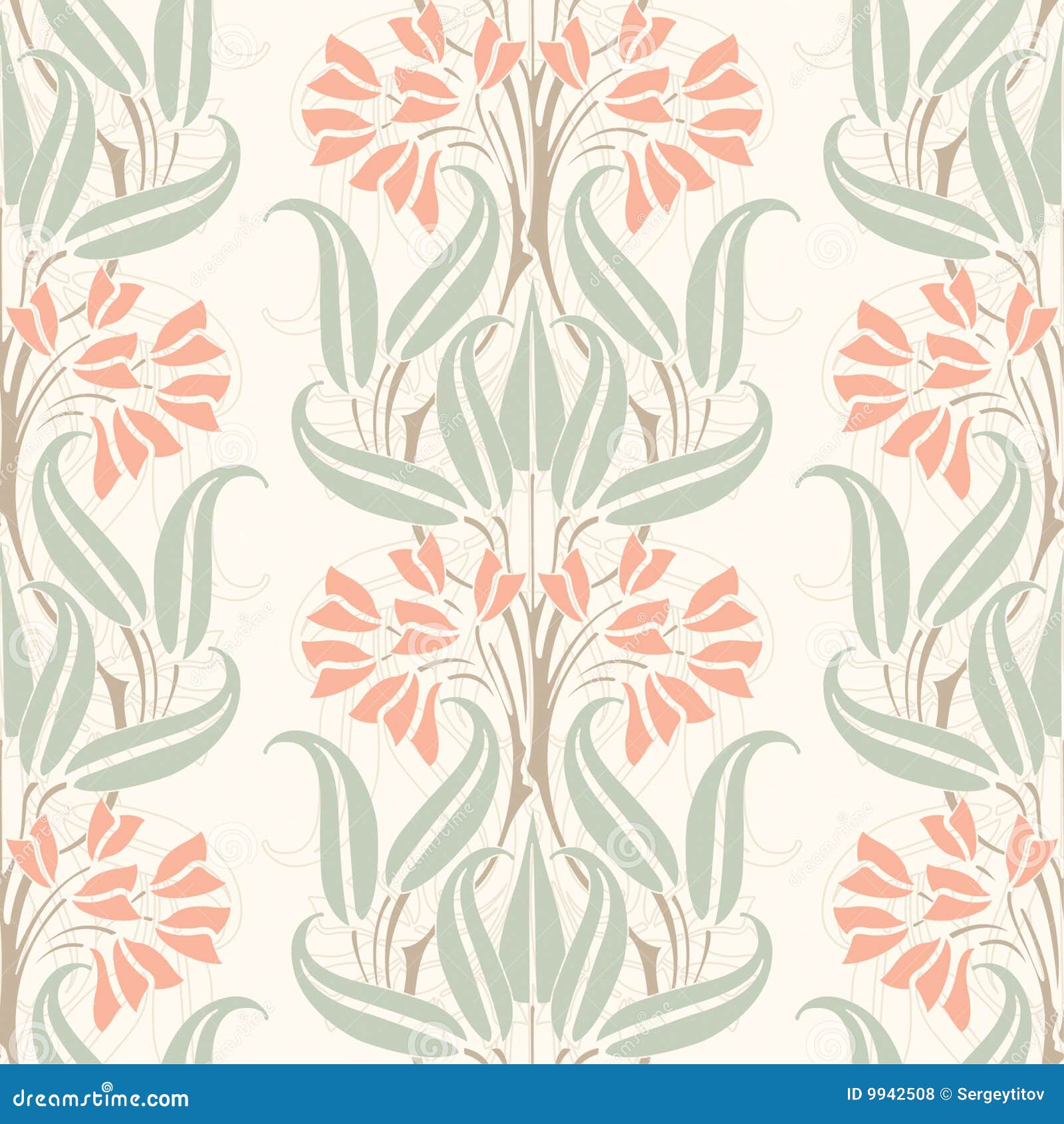 Floral pattern in modern stock vector. Illustration of decoration - 9942508