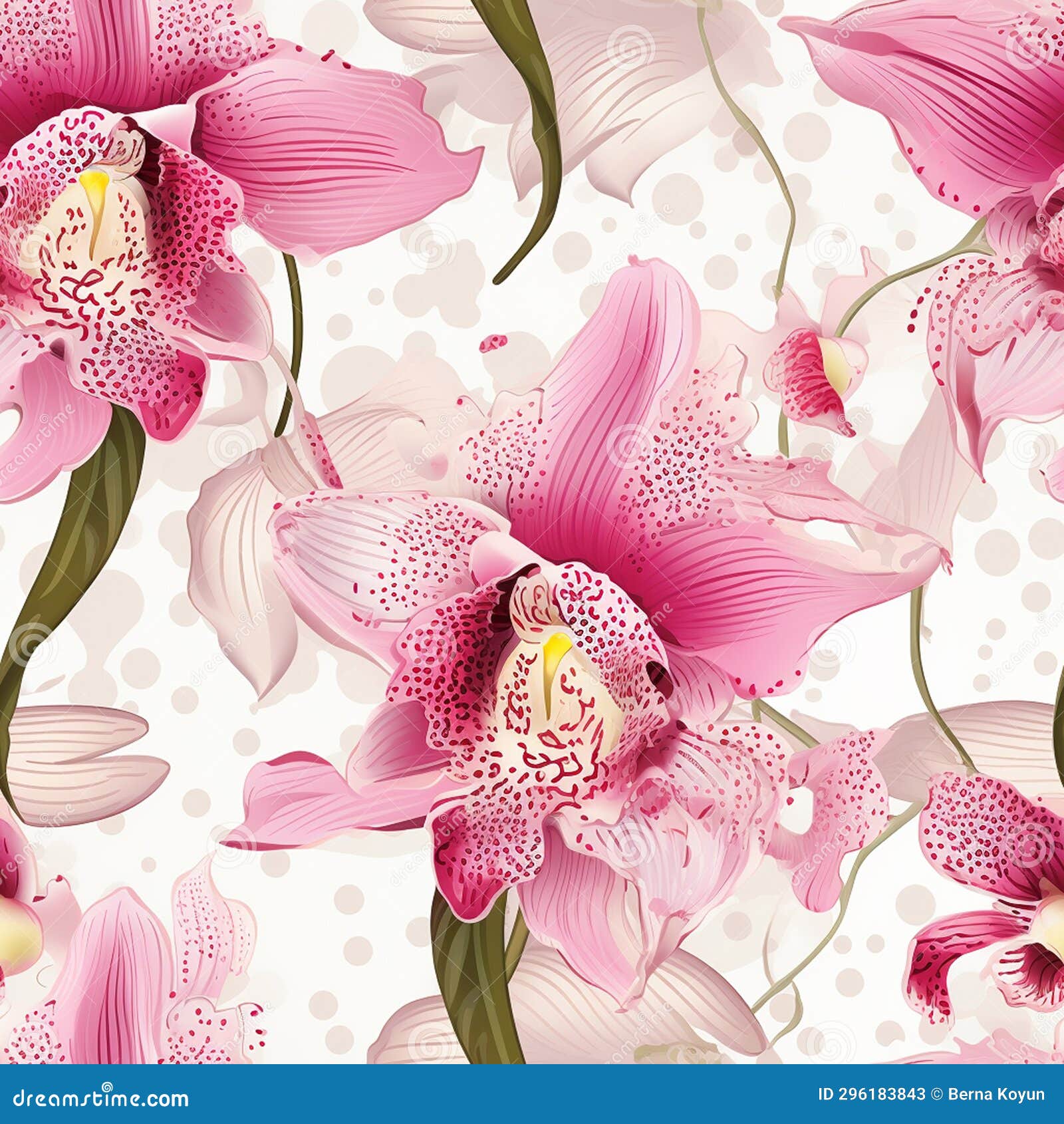 Floral Pattern for a Natural and Organic Feel Stock Illustration ...