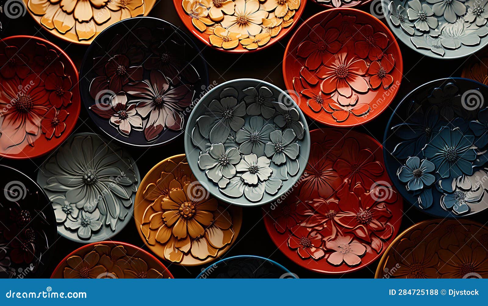 Floral Pattern, Ornate Decor, Repetition of Shapes, Modern Elegance ...