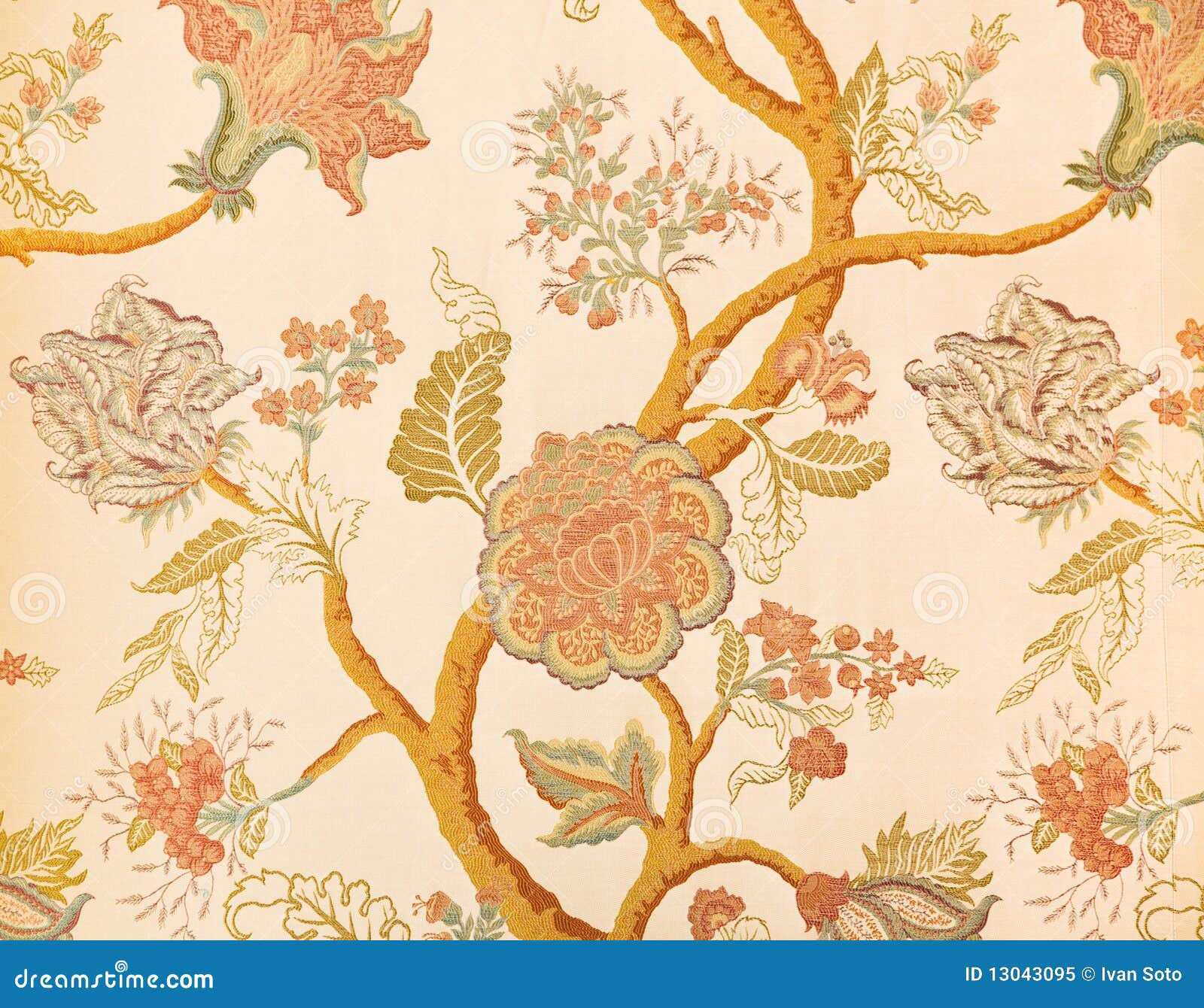 Floral Pattern in Painted Paper Stock Image - Image of petal, branch ...
