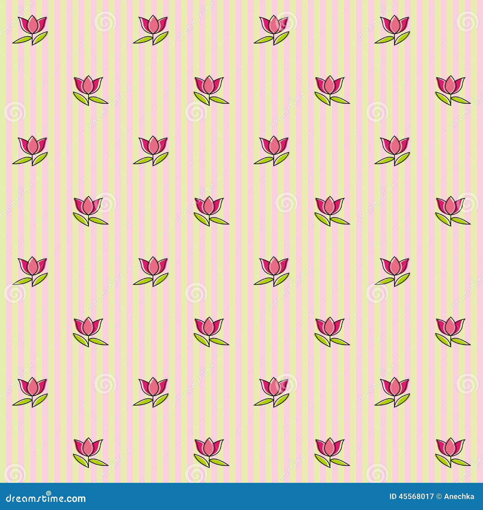 Floral Pattern 5 stock vector. Illustration of striped - 45568017