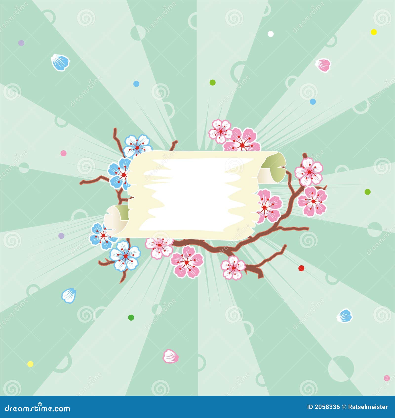 Floral Pattern Spring Background Scroll Sunbeam Stock Illustrations ...