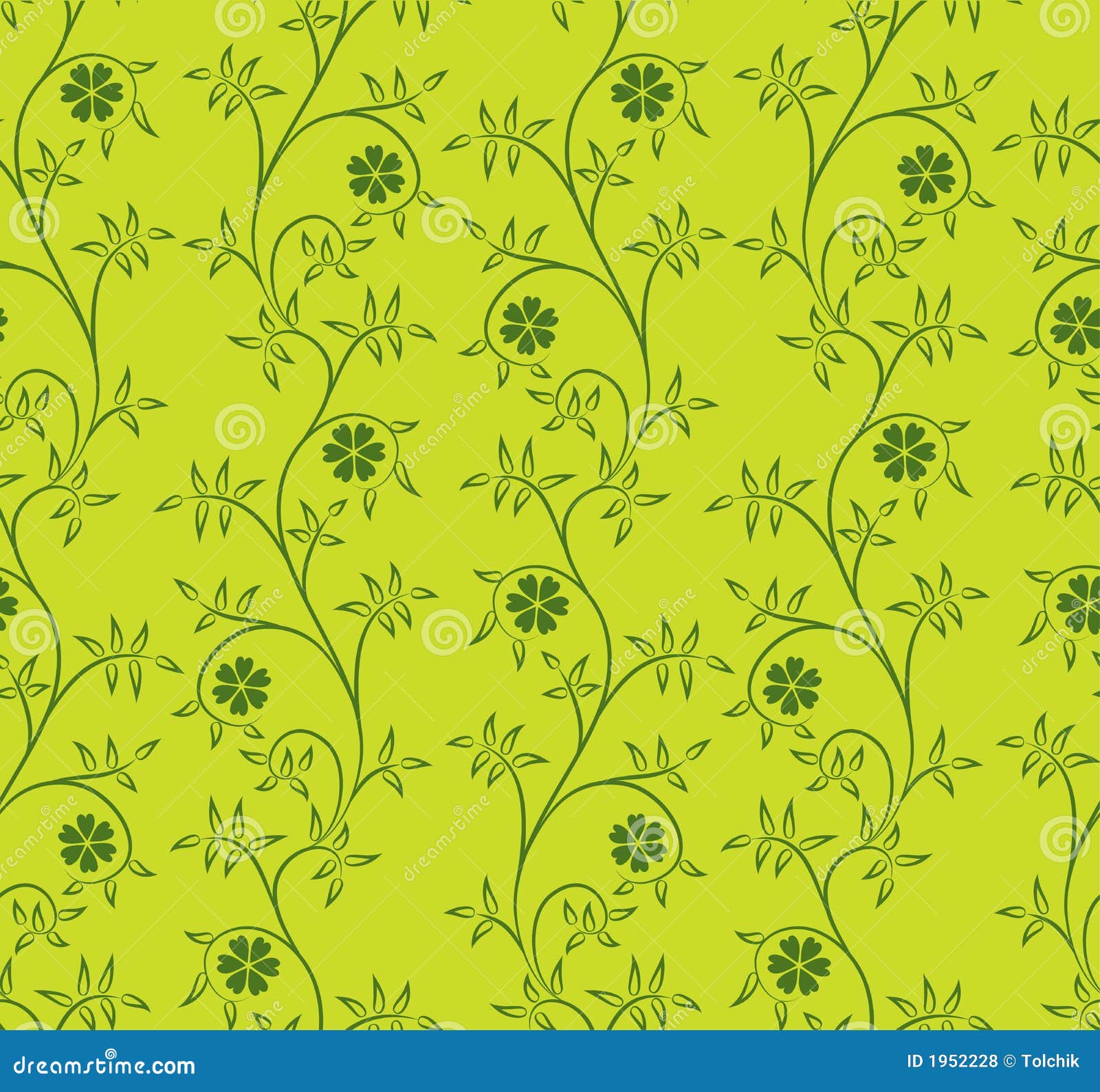 Floral pattern, vector stock vector. Illustration of decoration - 1952228
