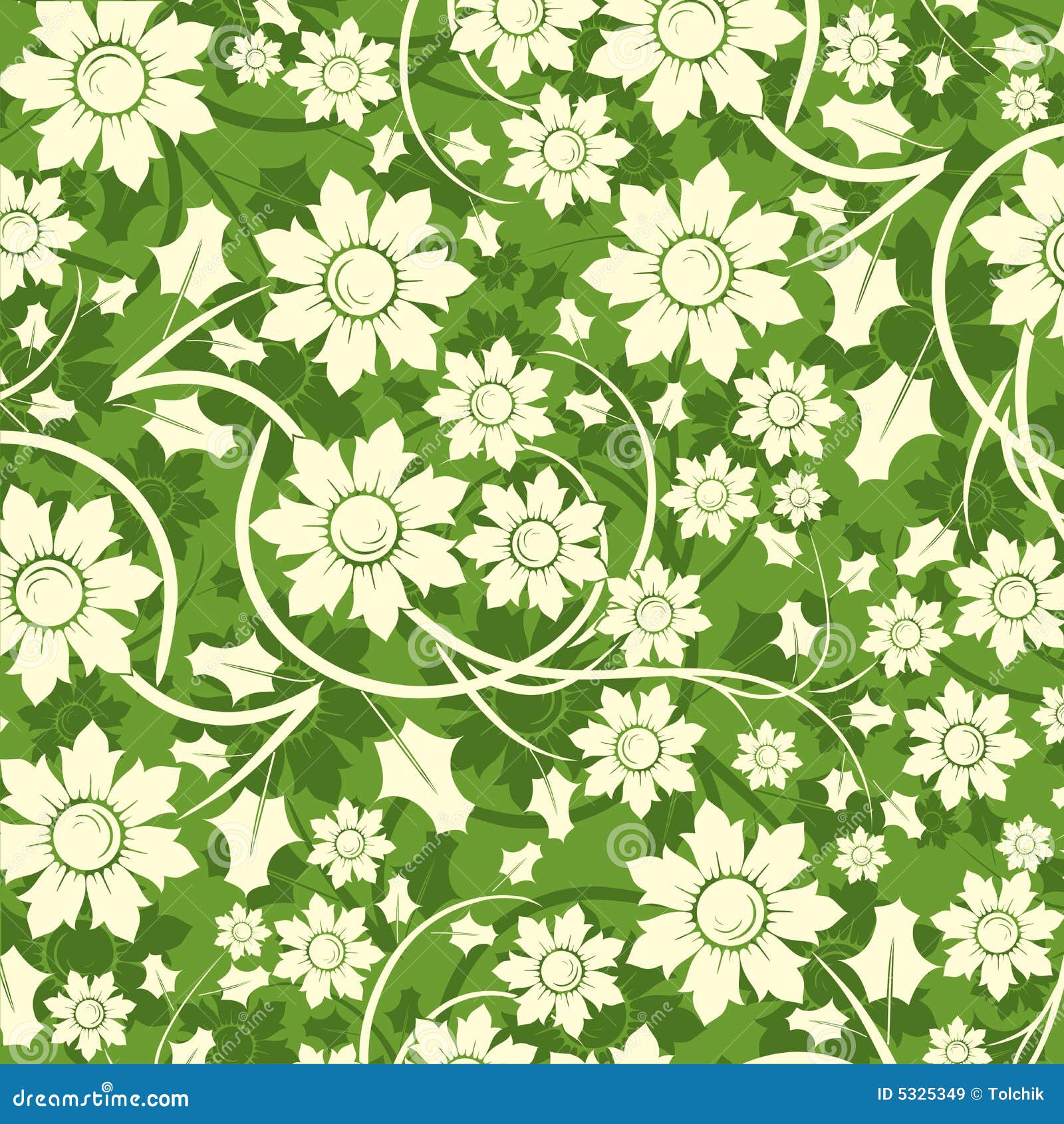 Floral pattern, vector stock vector. Illustration of nature - 5325349