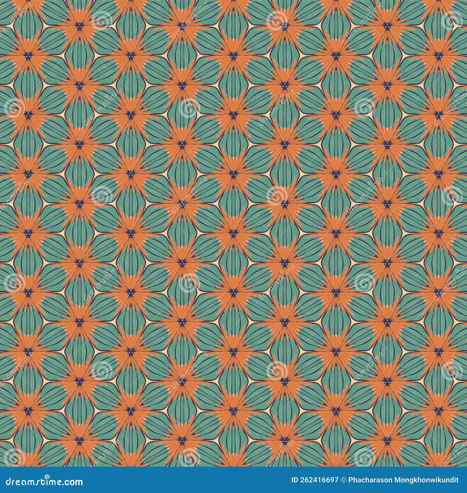 Floral Pattern, Vintage Geometric Pattern. Retro Style and Aesthetic ...