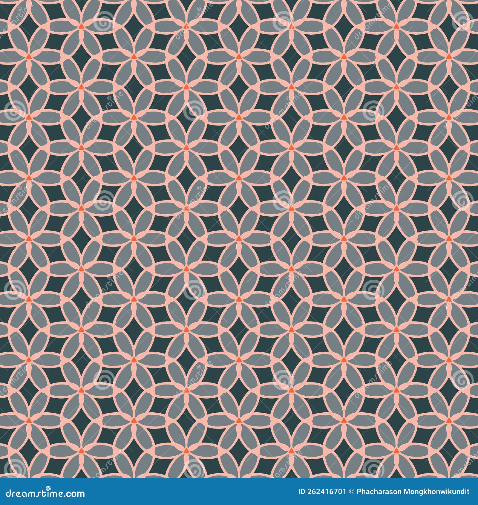 Floral Pattern, Vintage Geometric Pattern. Retro Style and Aesthetic ...