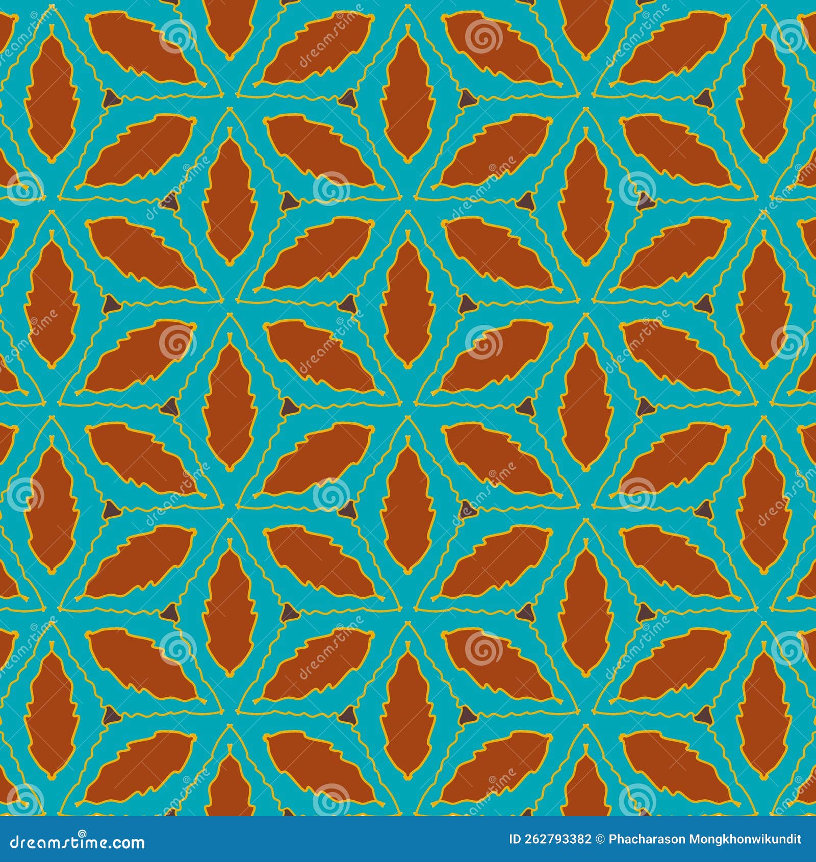 Floral Pattern, Vintage Geometric Pattern. Retro Style and Aesthetic ...