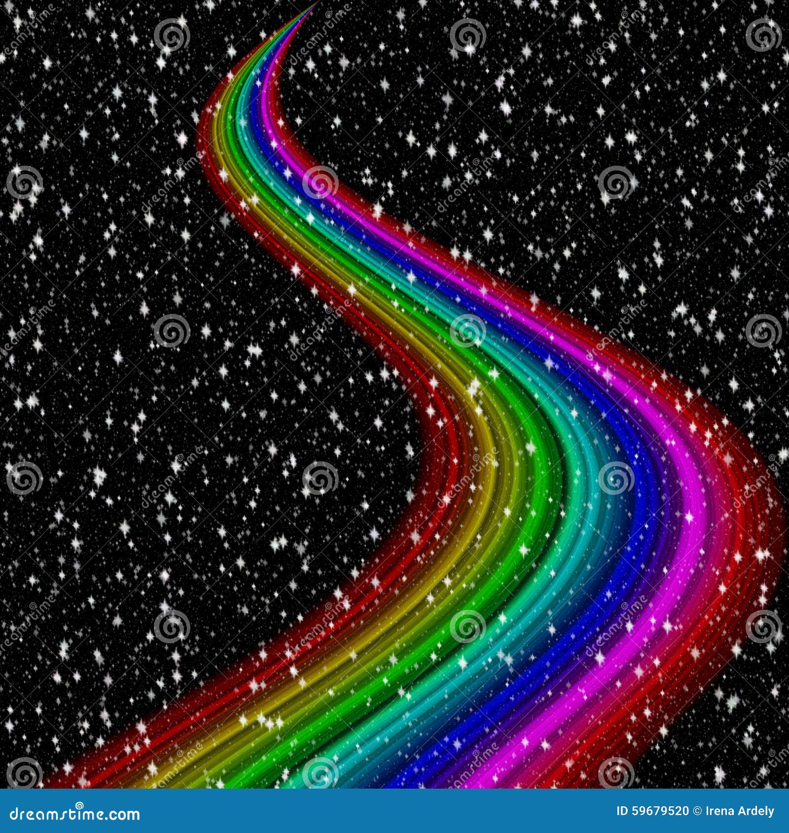 Floral Rainbow Spectrum Pattern Texture Stock Illustration ...