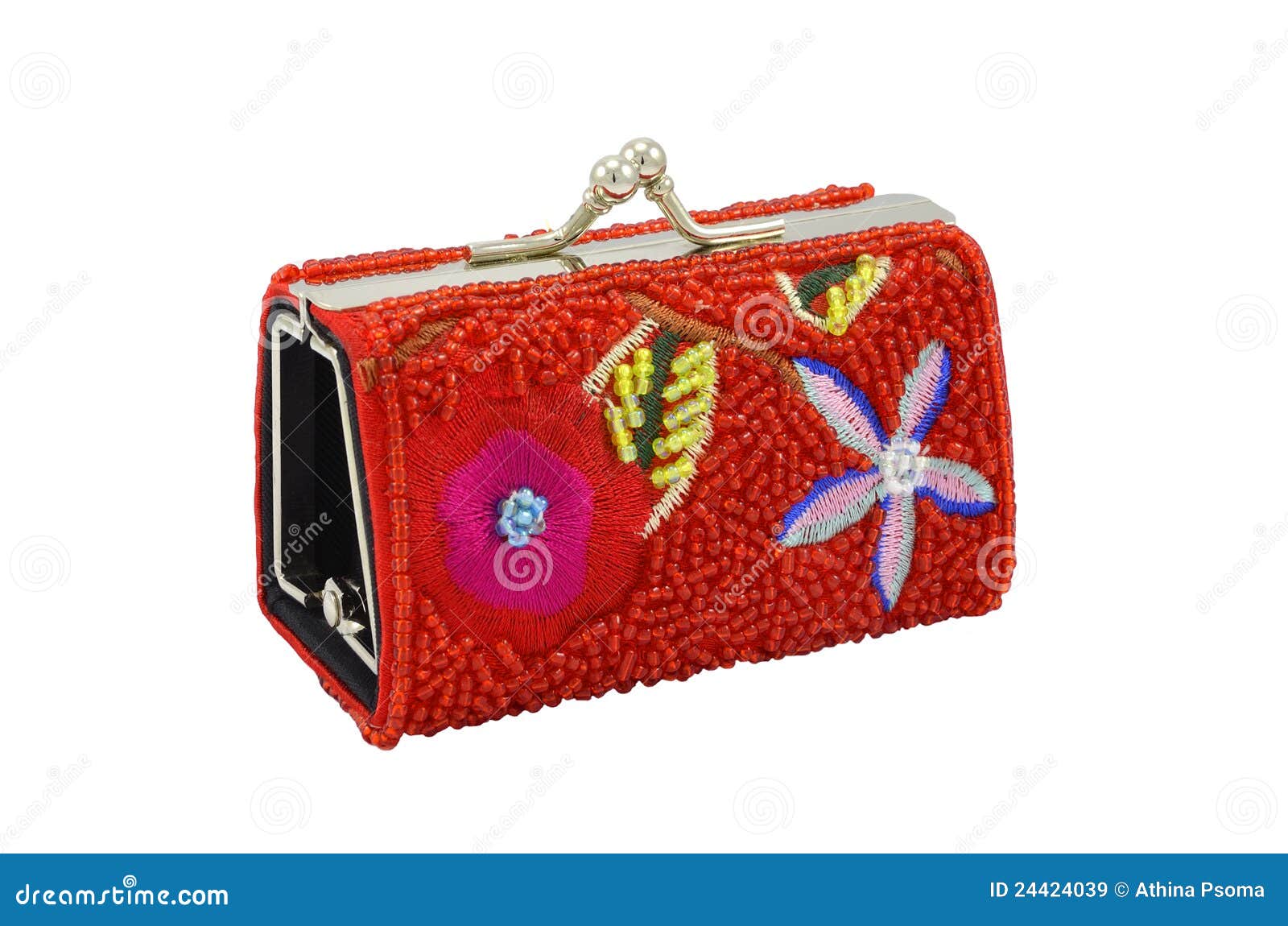 Floral red purse stock image. Image of ideal, charming - 24424039