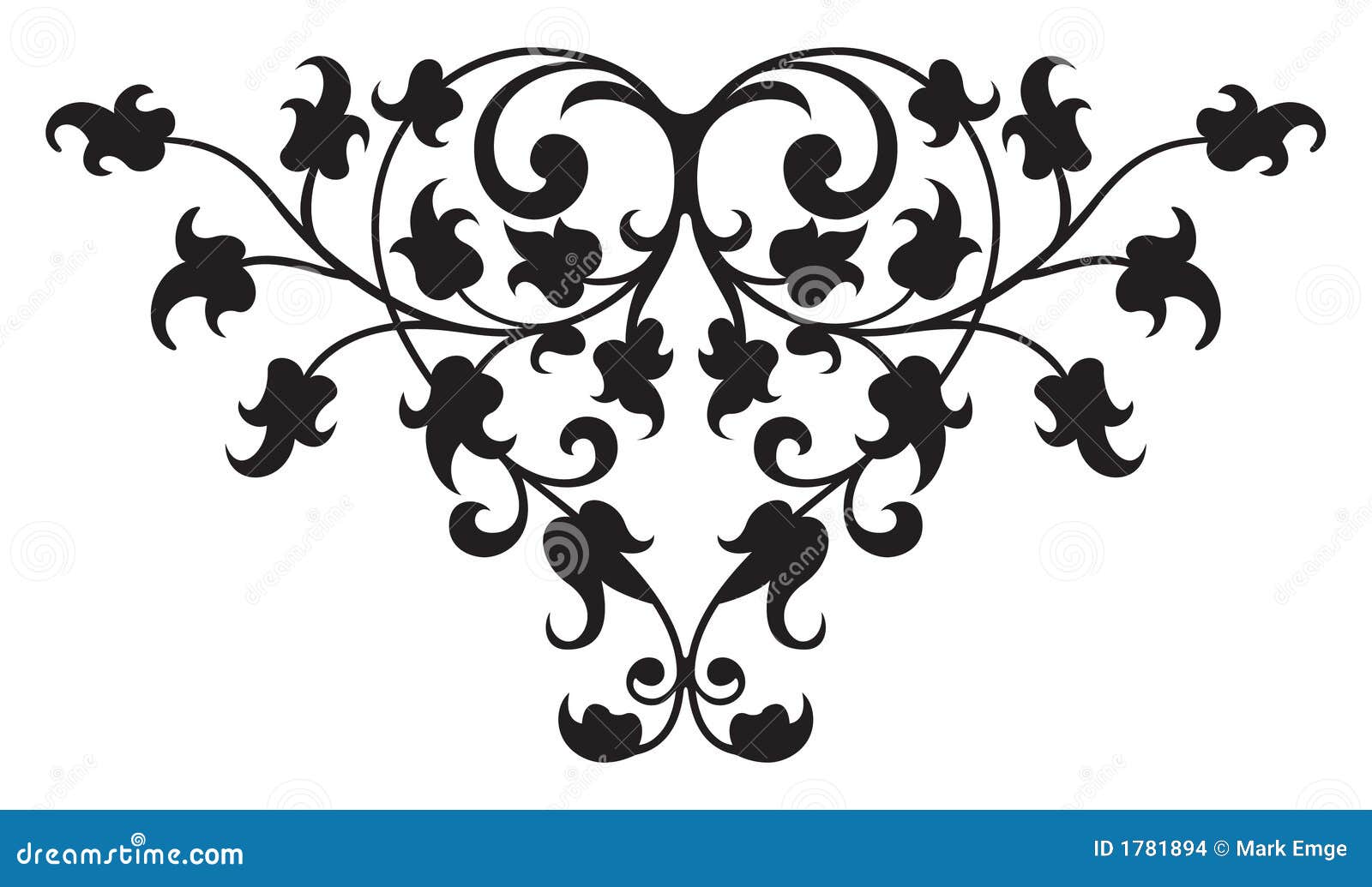 Floral Renaissance Detail 2 Vector Stock Vector - Illustration of ...