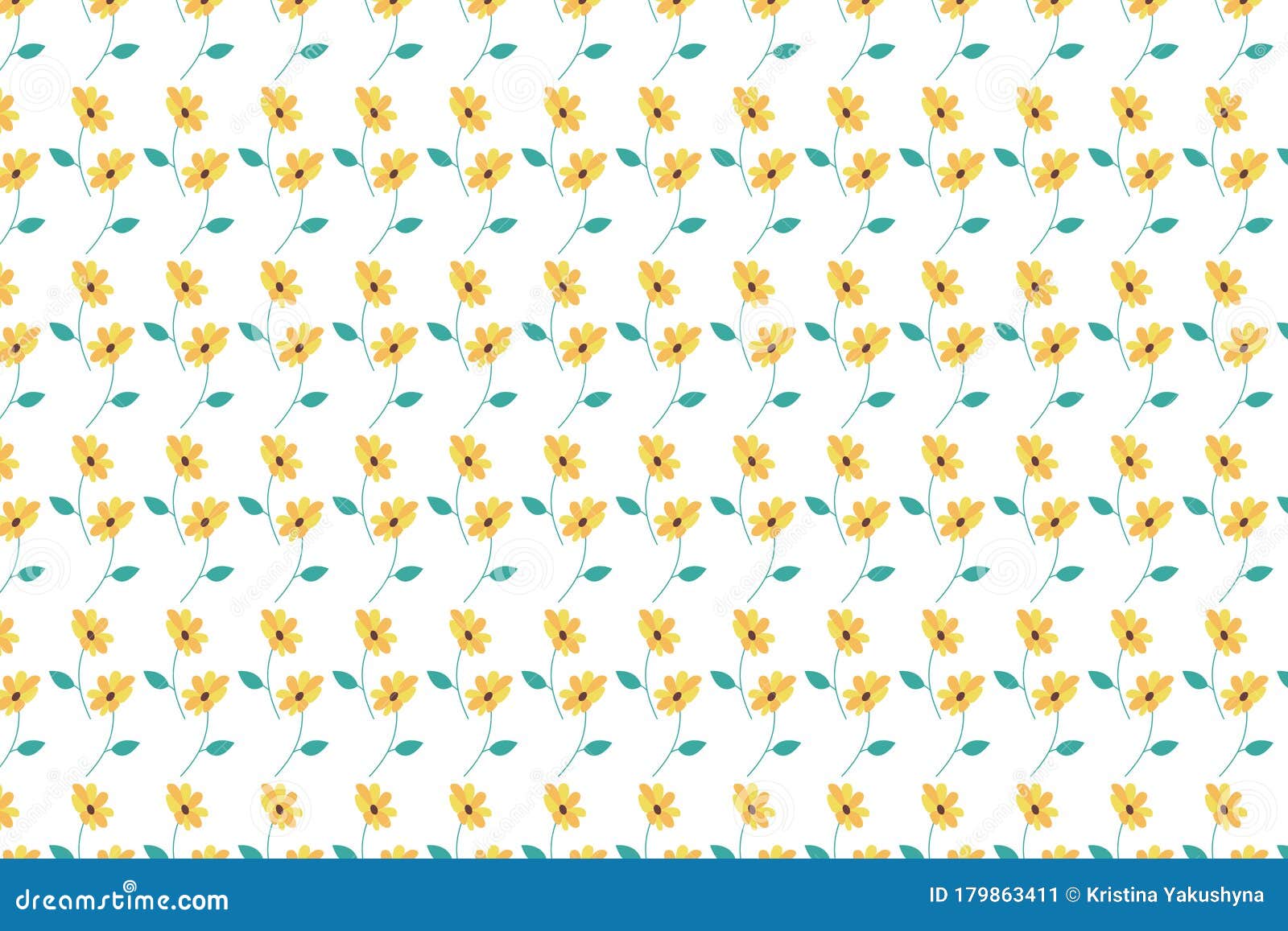 Floral Repeating Pattern. Summer Floral Background Stock Illustration ...