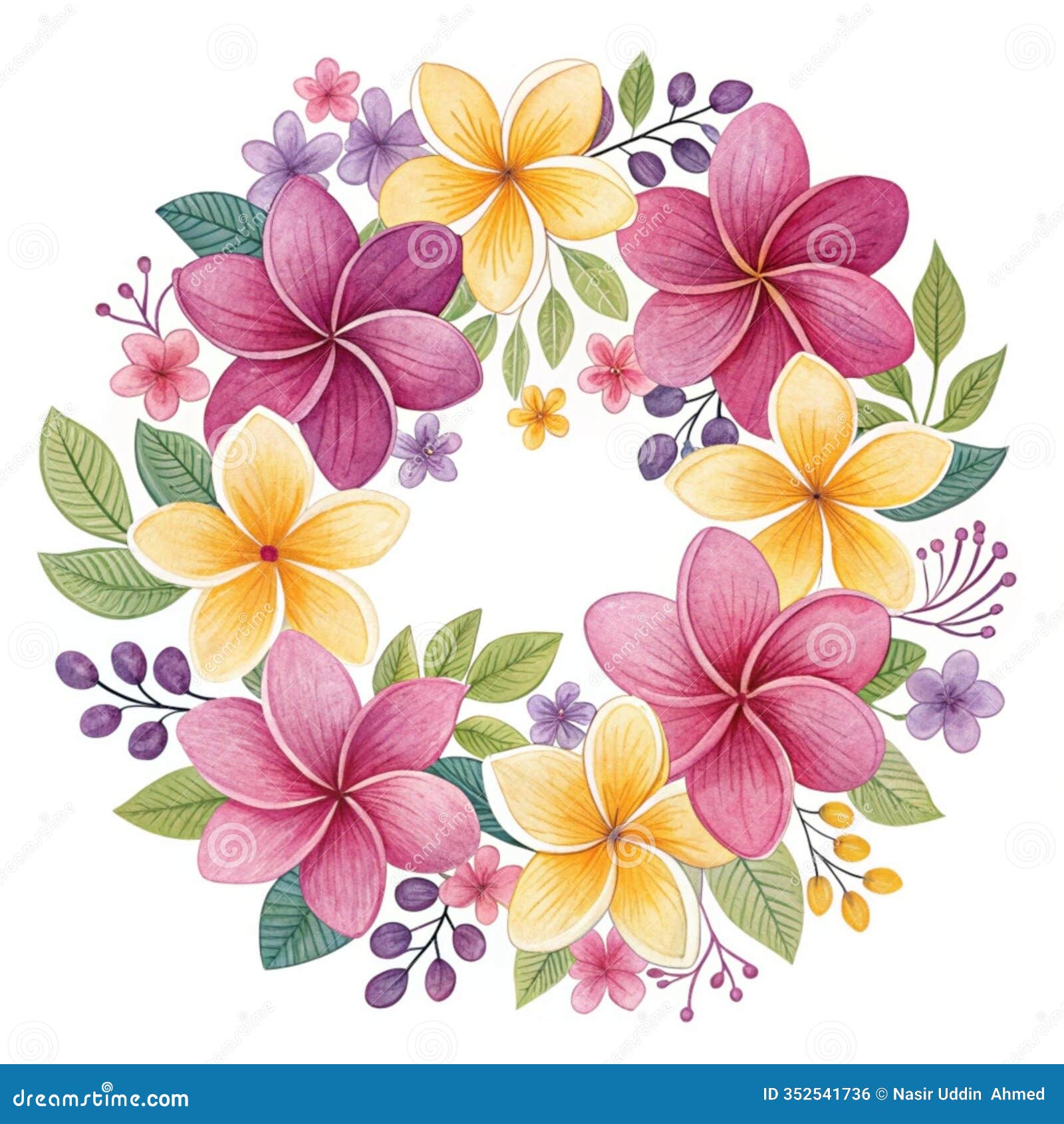 "Blooming Flower Circle" Stock Photo - Image of blooming, flower: 352541736