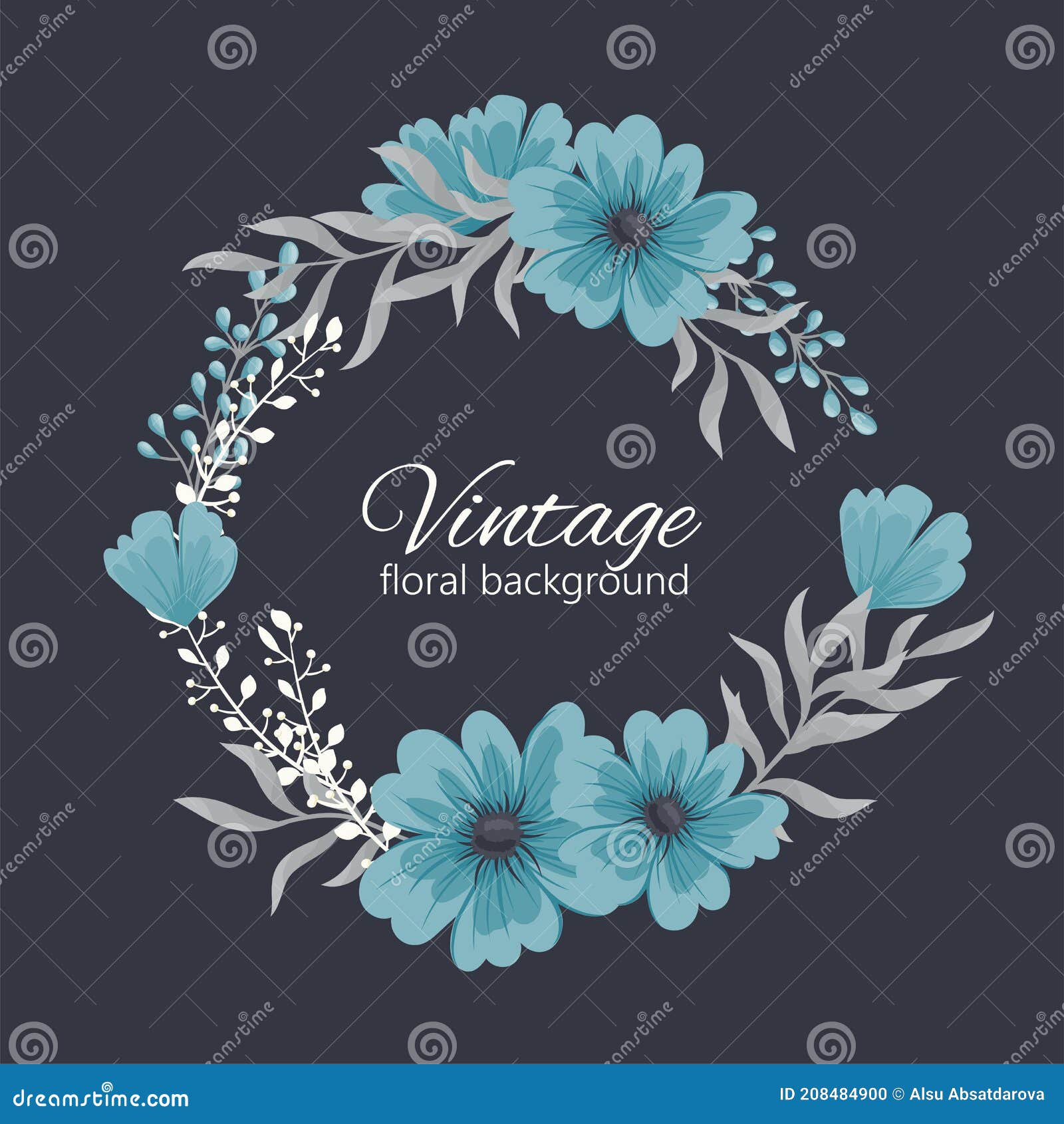 Round Blue Borders And Frames