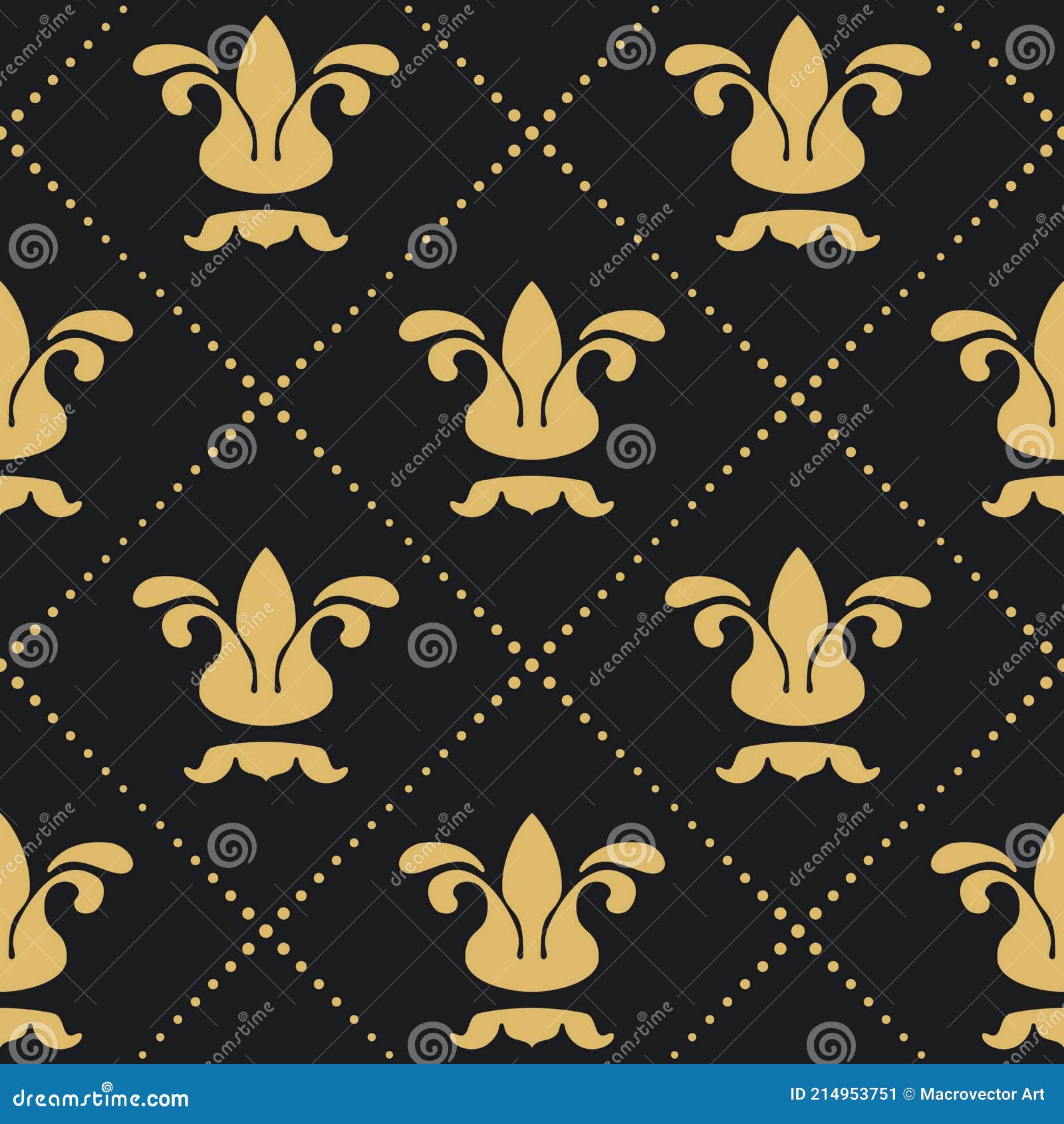 Floral Royal Background Pattern Stock Vector - Illustration of elegant ...