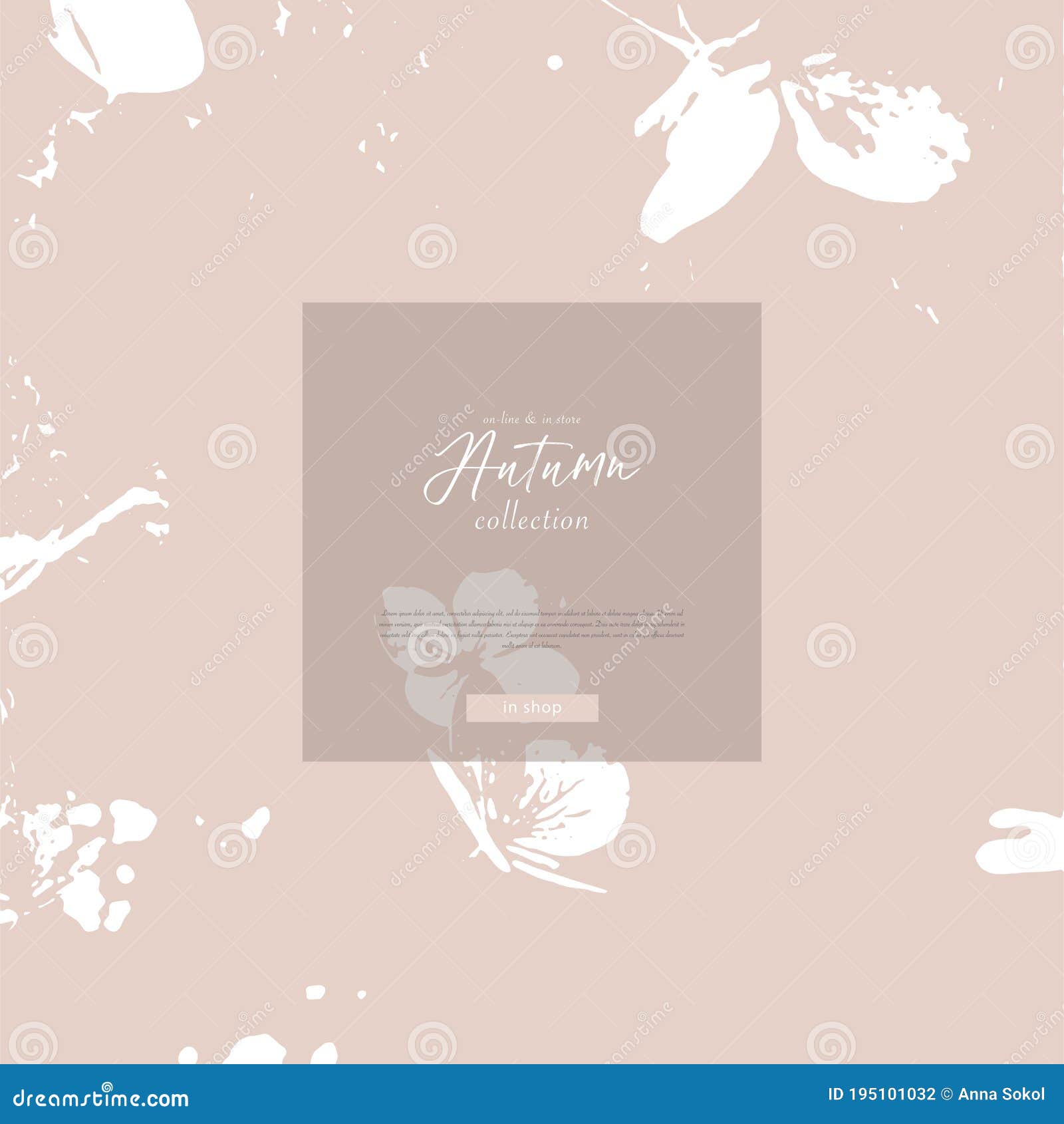 Floral Rustic Background with Hand Drawn Doodle Flowers and Botanical ...