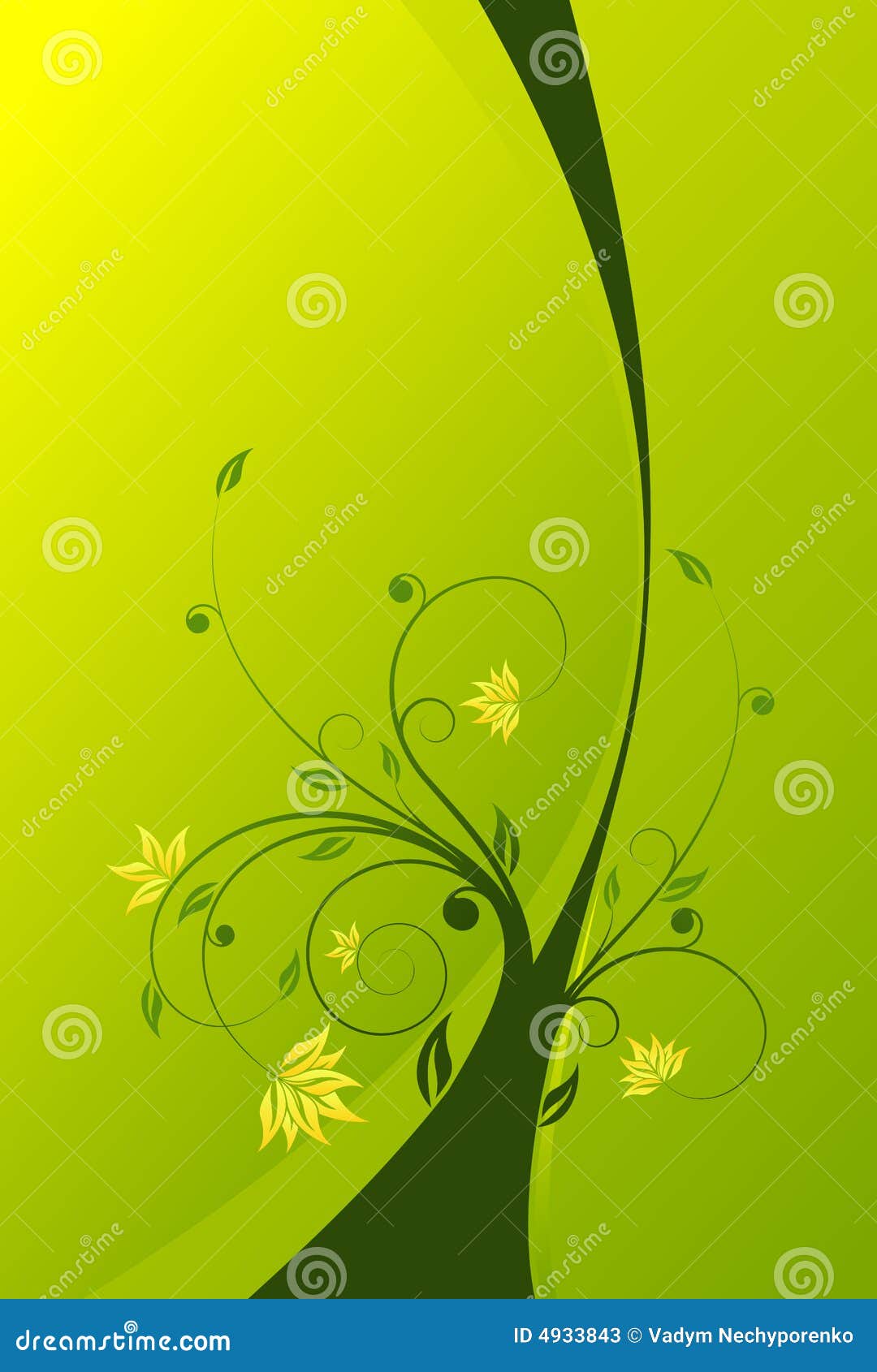Green Scroll Clip Art