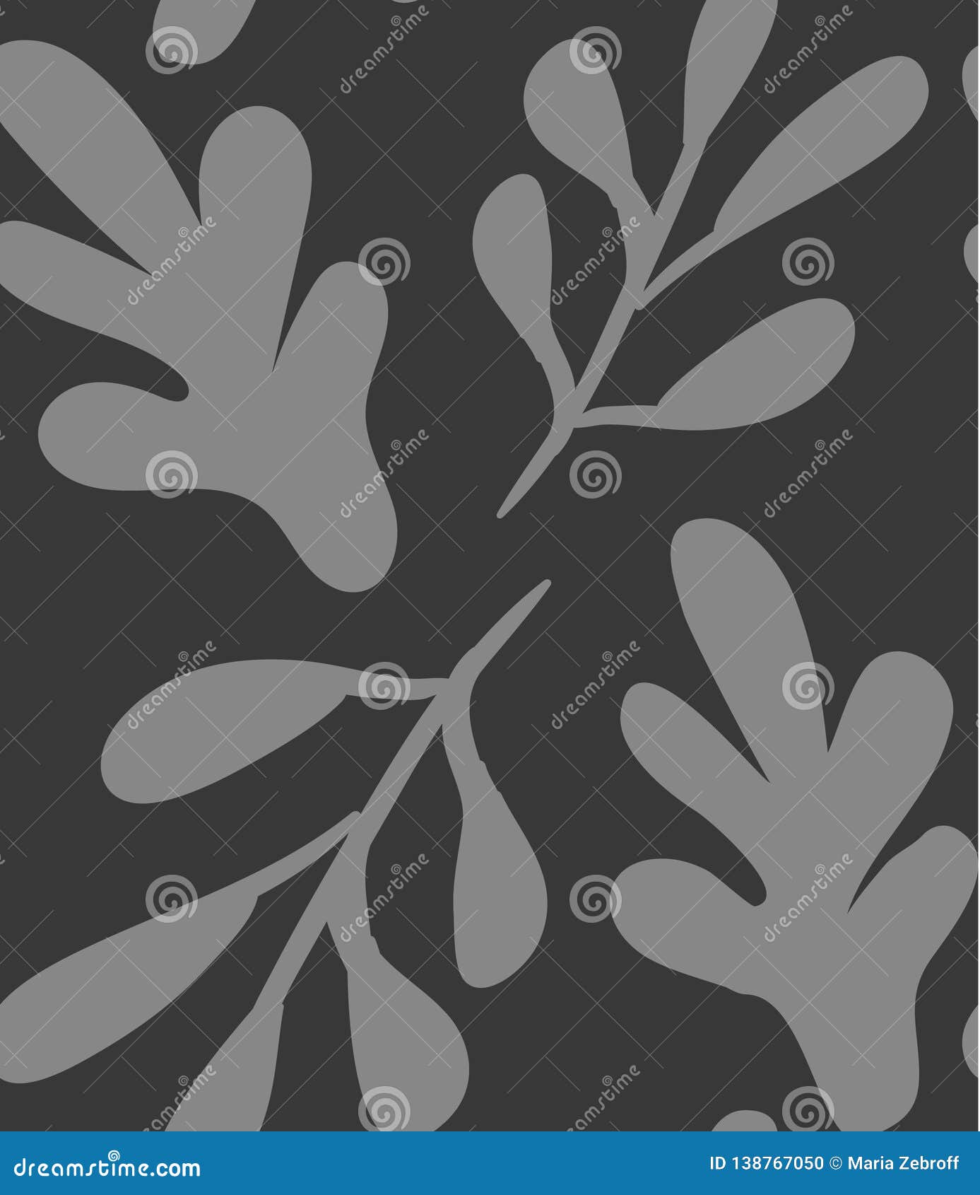 Floral Seamless Background of Flax Plant Stock Vector - Illustration of ...