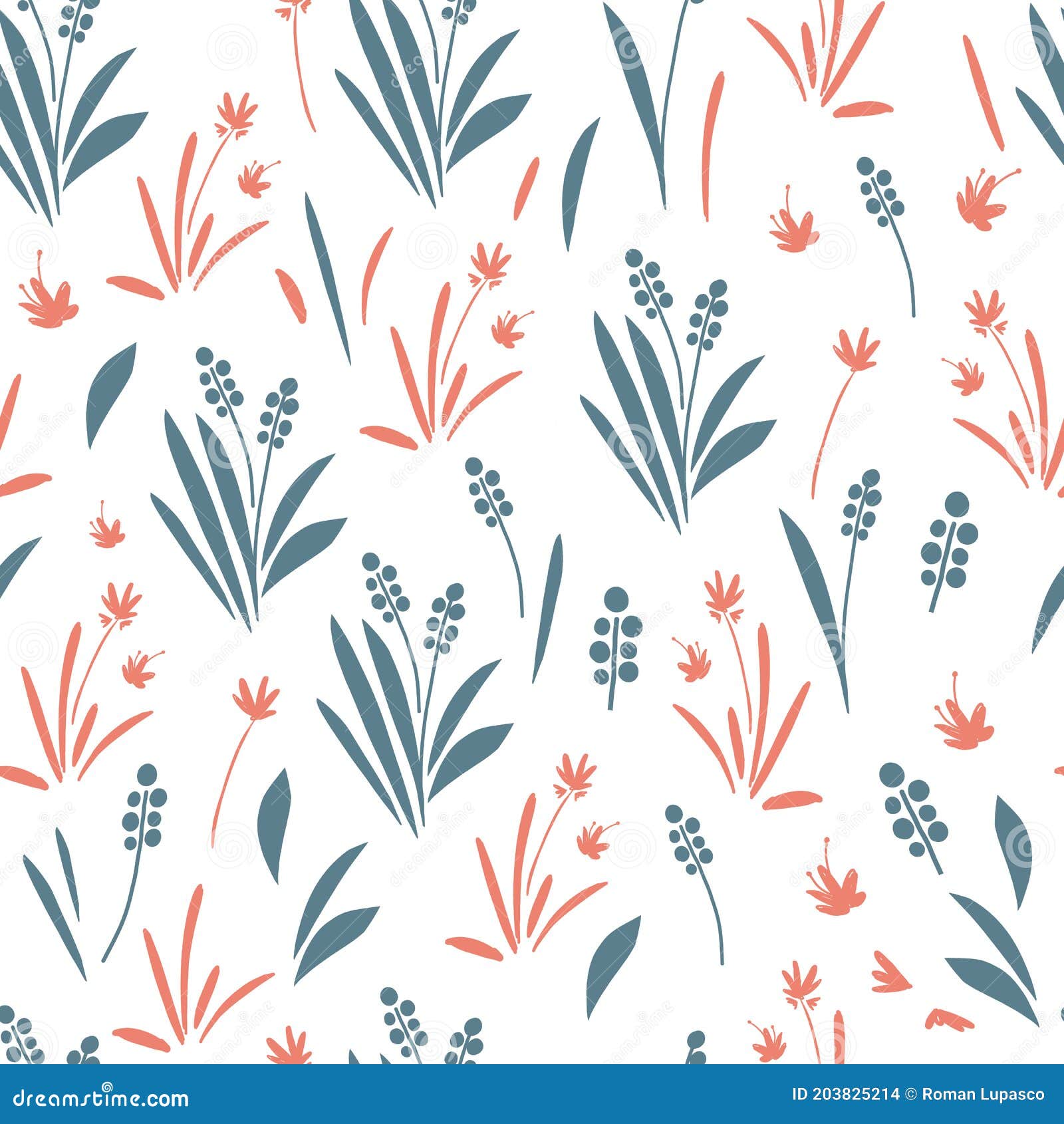 Floral Seamless Pattern.Seamless Pattern Can Be Used for Wallpaper ...