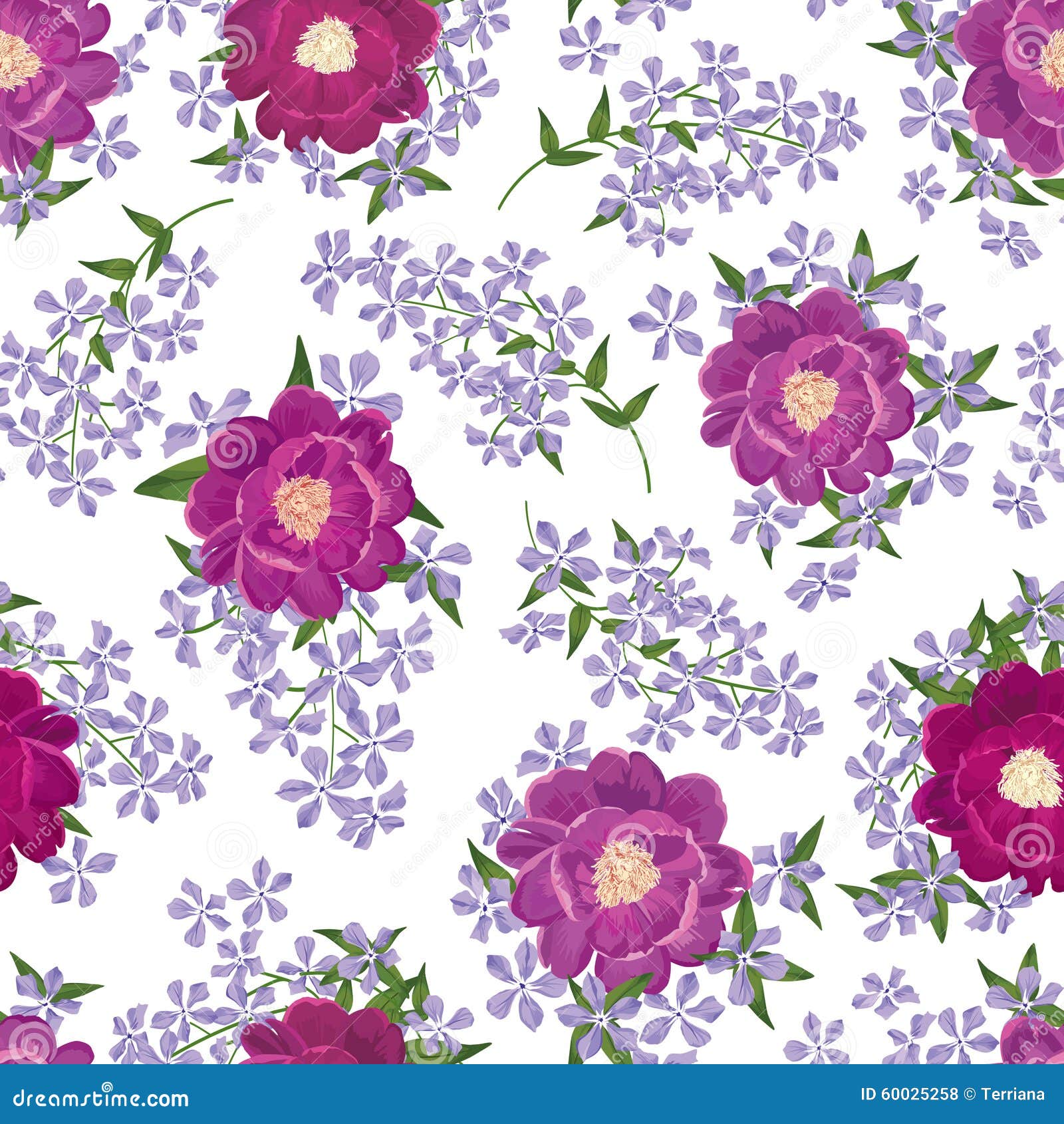Floral Seamless Pattern. Flower Background. Flourish Texture Stock ...