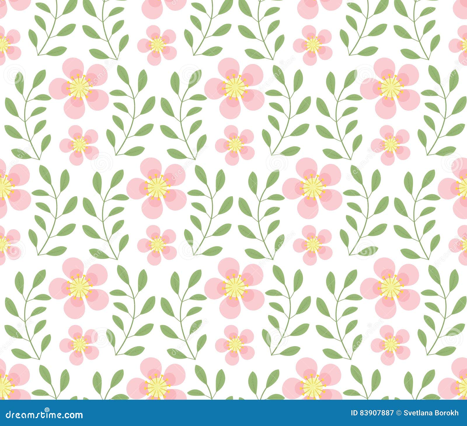 Floral Seamless Pattern. Flowers Repeating Texture. Botanical Endless ...