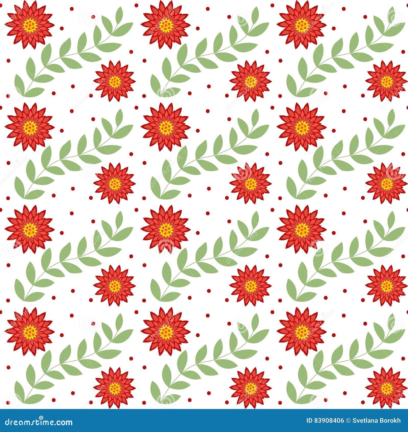 Floral Seamless Pattern. Flowers Repeating Texture. Botanical Endless ...
