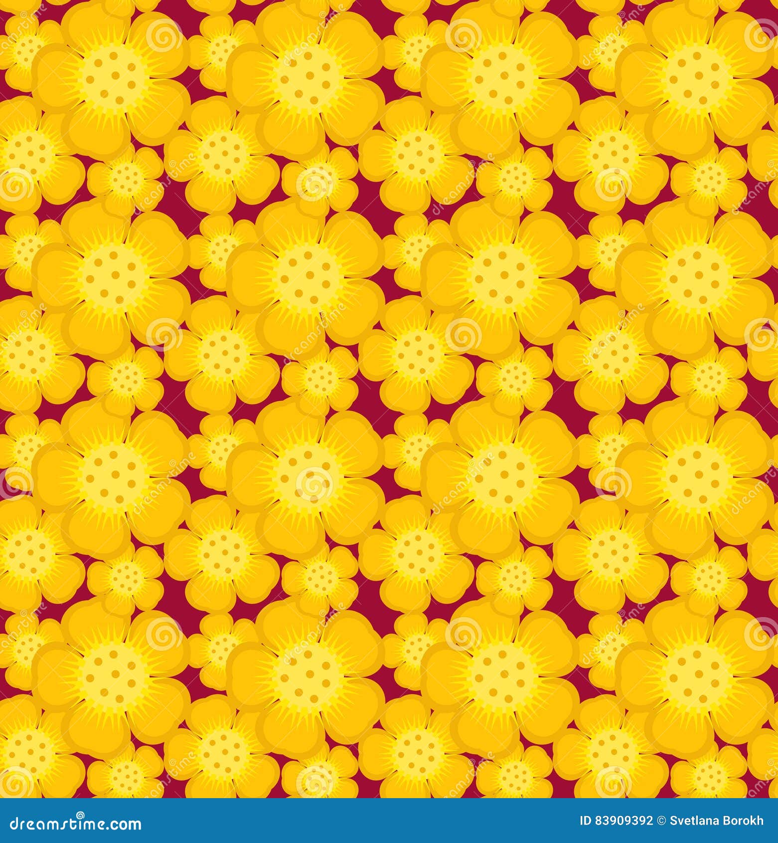 Floral Seamless Pattern. Flowers Repeating Texture. Botanical Endless ...