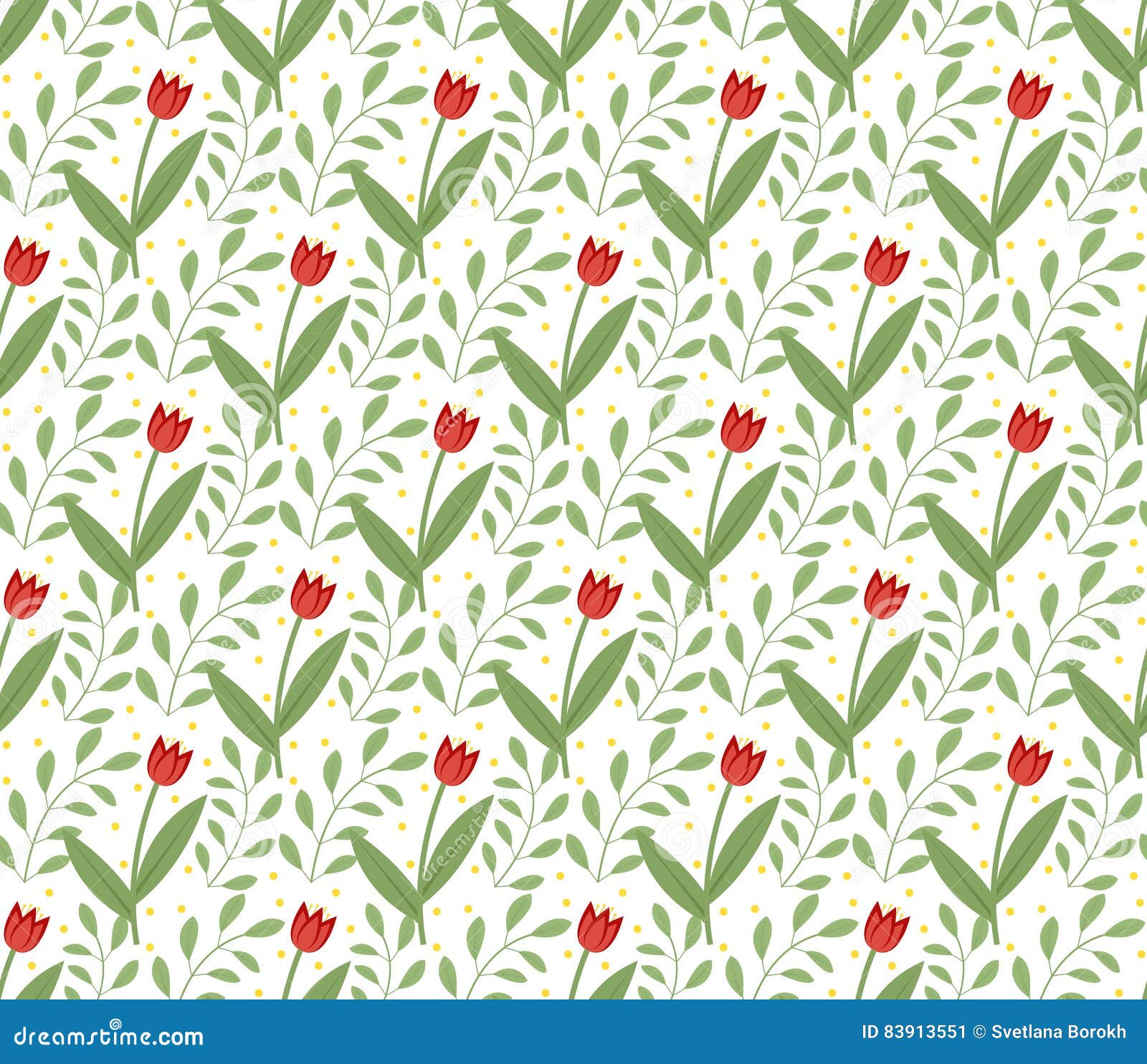 Floral Seamless Pattern. Flowers Repeating Texture. Botanical Endless ...