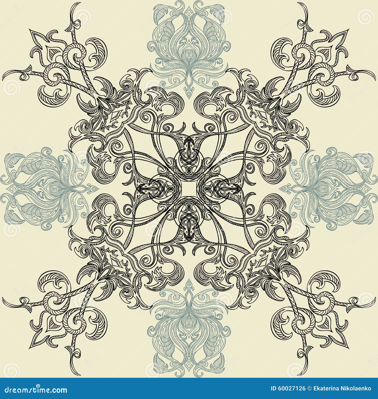 Floral Seamless Pattern with Islamic Arabic Ornament. Stock Vector ...