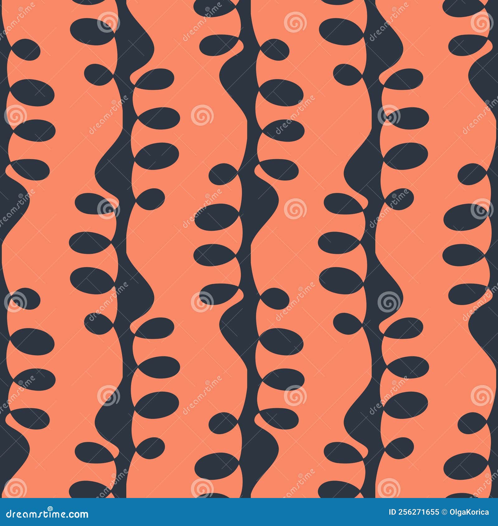 Floral Seamless Pattern Pink Contrast Color Abstract Design Stock ...