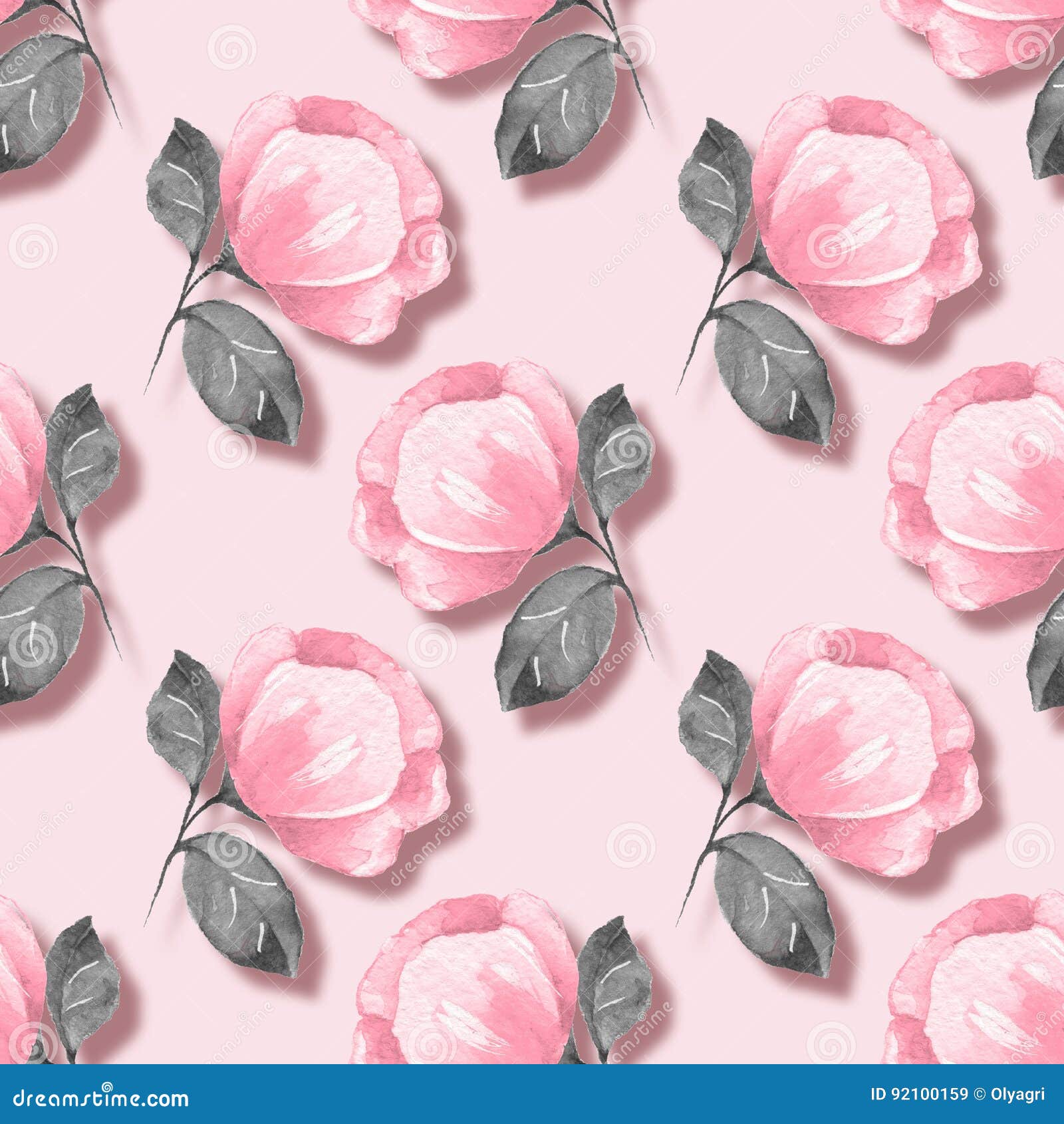 Floral Seamless Pattern. Pink Flowers 04 Stock Illustration ...