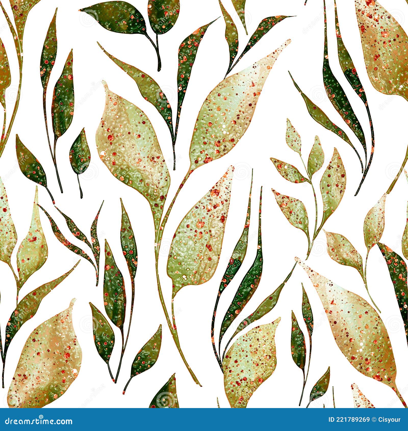 Floral Seamless Pattern with Plastic Warp Isolated Paper Design for ...