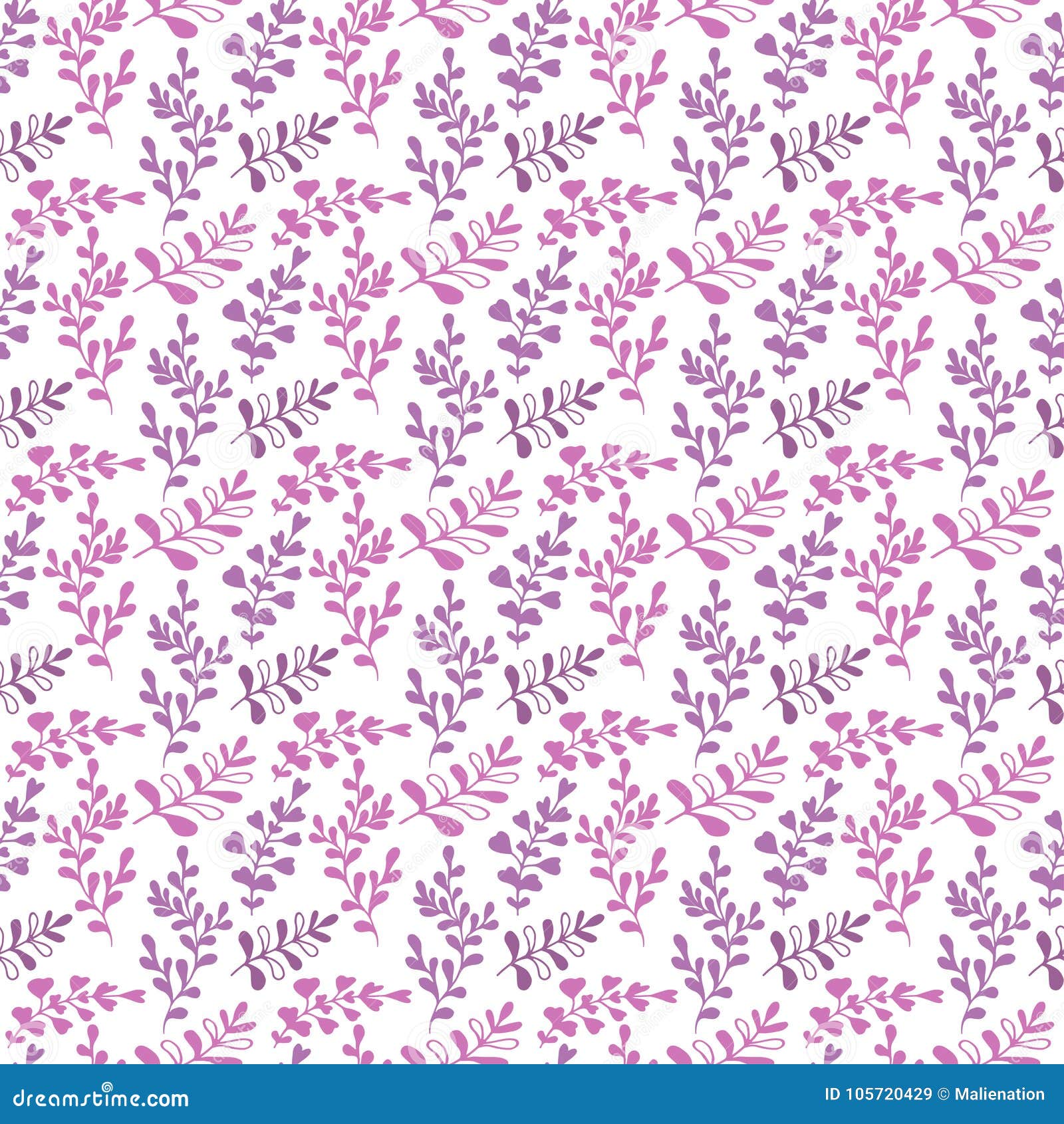 Floral Seamless Pattern. Purple Vector Background. Textile Print or ...