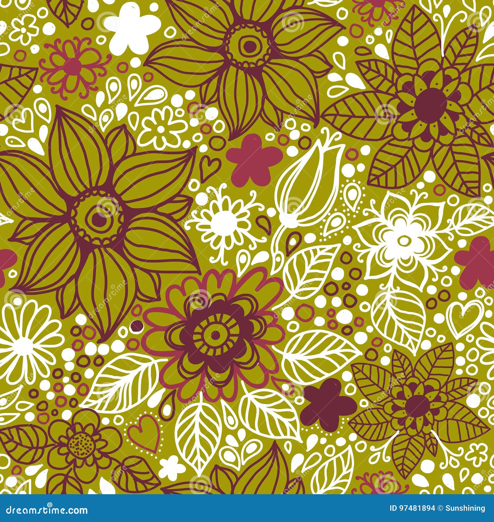 Floral Seamless Pattern.Seamless Texture with Flowers Stock Vector ...