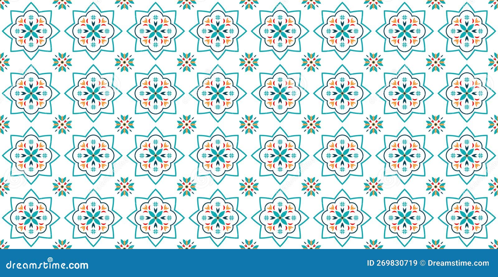 Floral Seamless Pattern for Tile Design. Ceramic Tiled Pattern ...