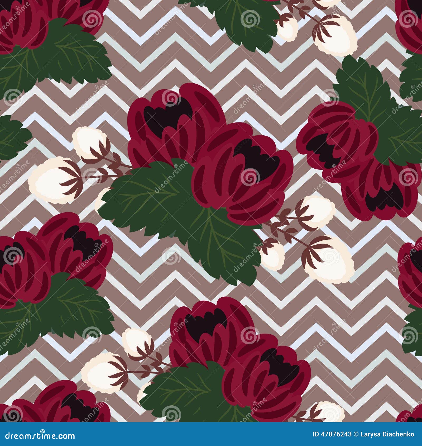 Floral seamless pattern stock vector. Illustration of texture - 47876243