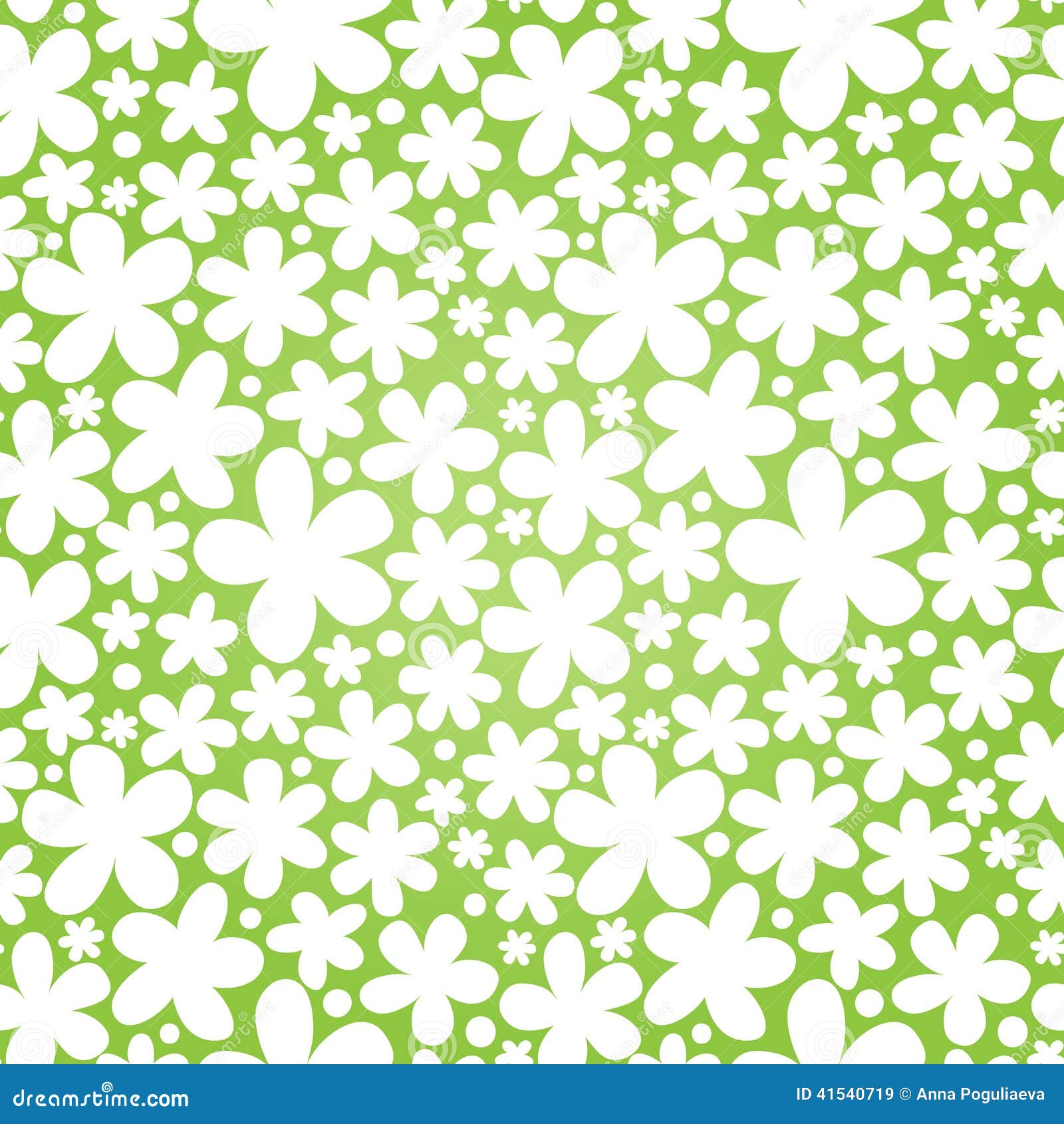 Floral seamless pattern. stock vector. Illustration of chamomile - 41540719